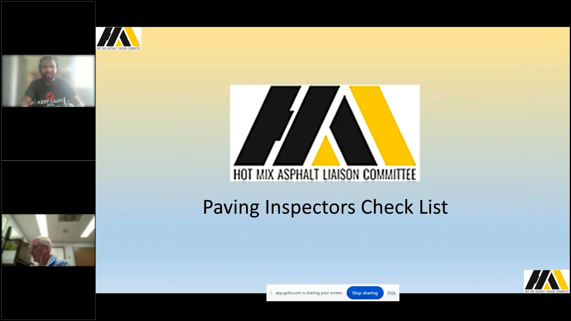 ORBA Webinar Series - Municipal Paving Inspector Checklist