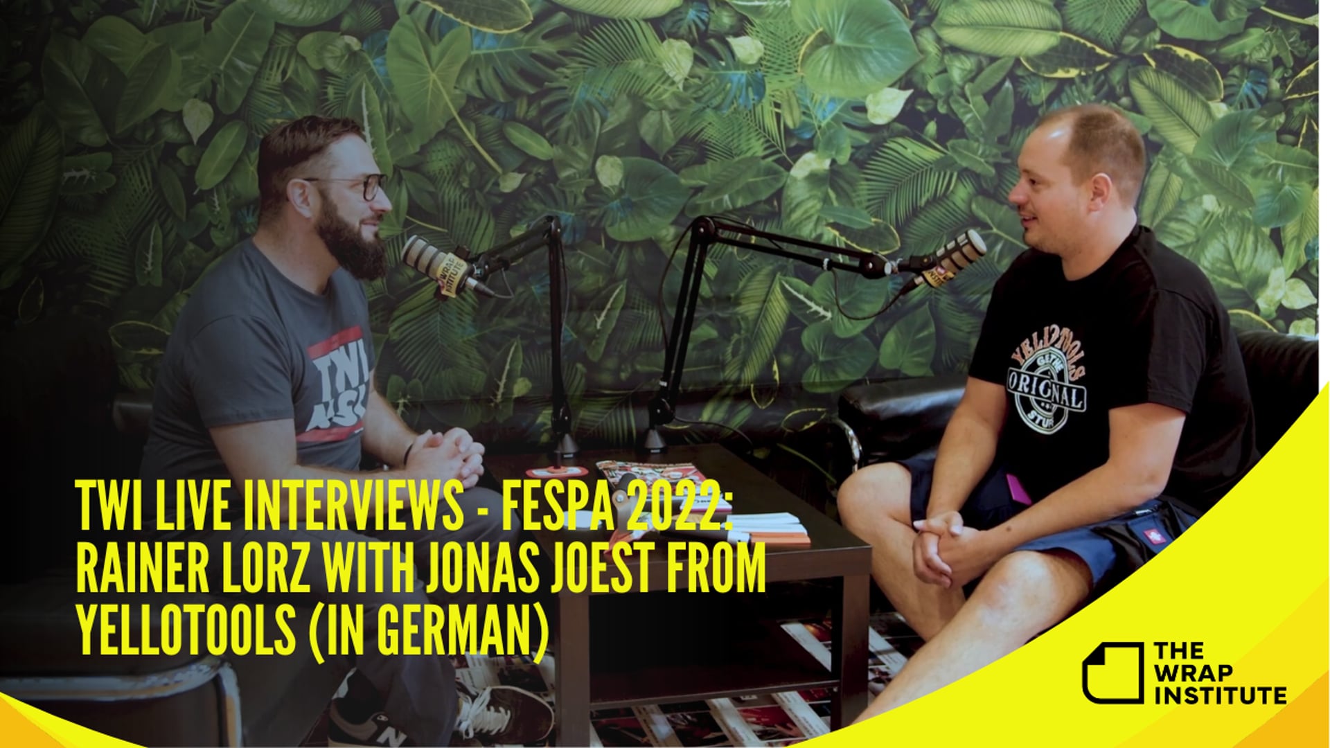 TWI Live Interviews - FESPA 2022: Rainer Lorz with Jonas Joest from Yellotools (in German) — The ...