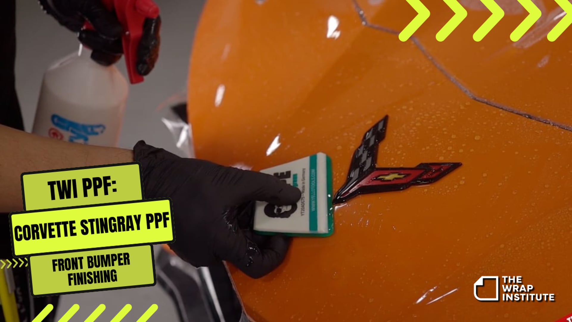 TWI PPF: Corvette Stingray - Front Bumper: Finishing — The Wrap Institute