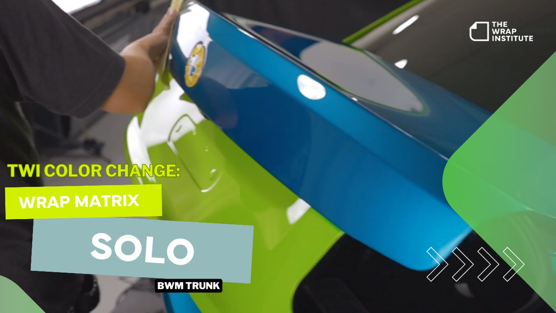 TWI Color Change Motorcycle: Wrap Matrix Solo - BMW Trunk — The Wrap Institute