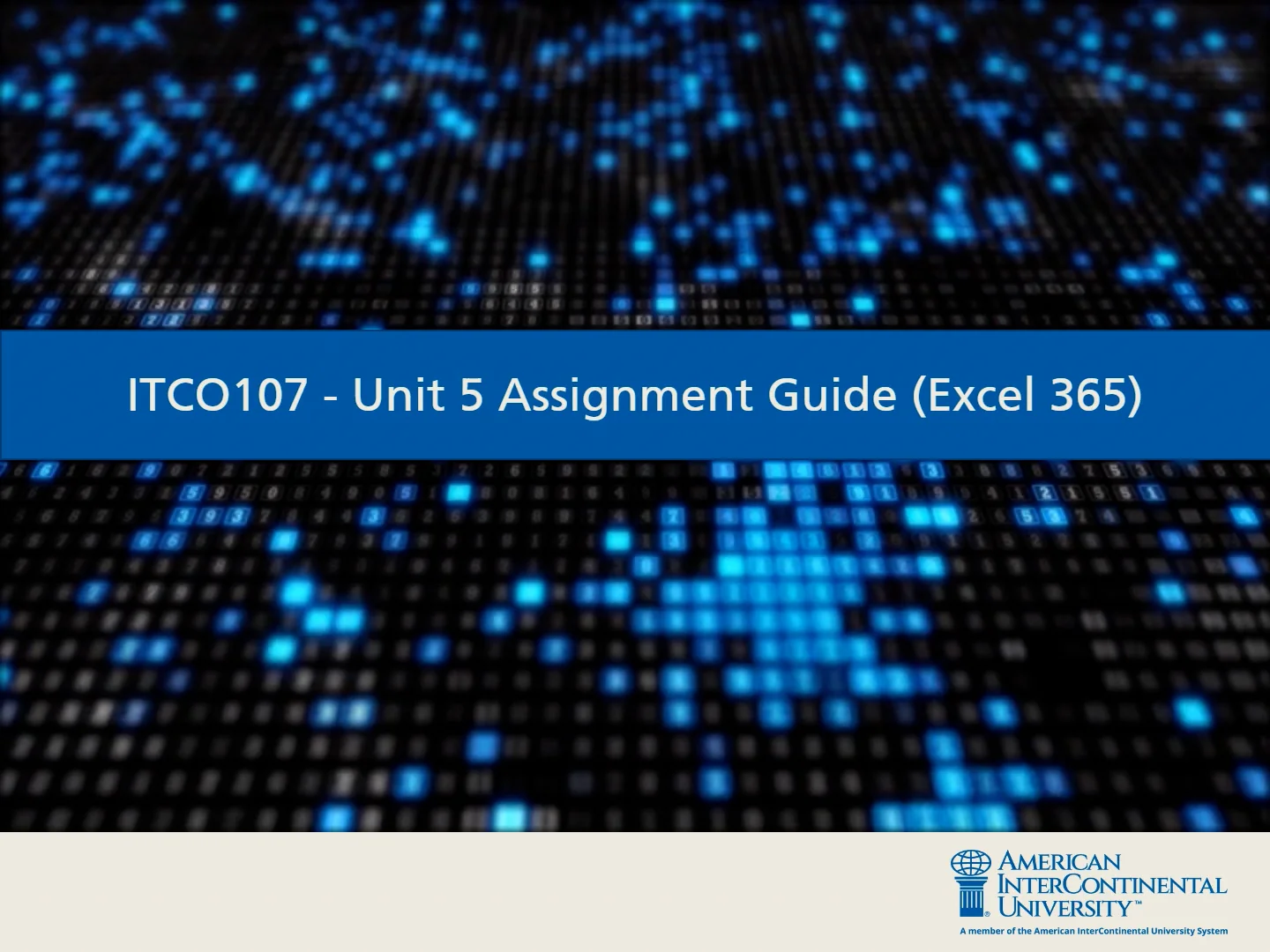 ITCO107 Unit 5 Assignment on Vimeo
