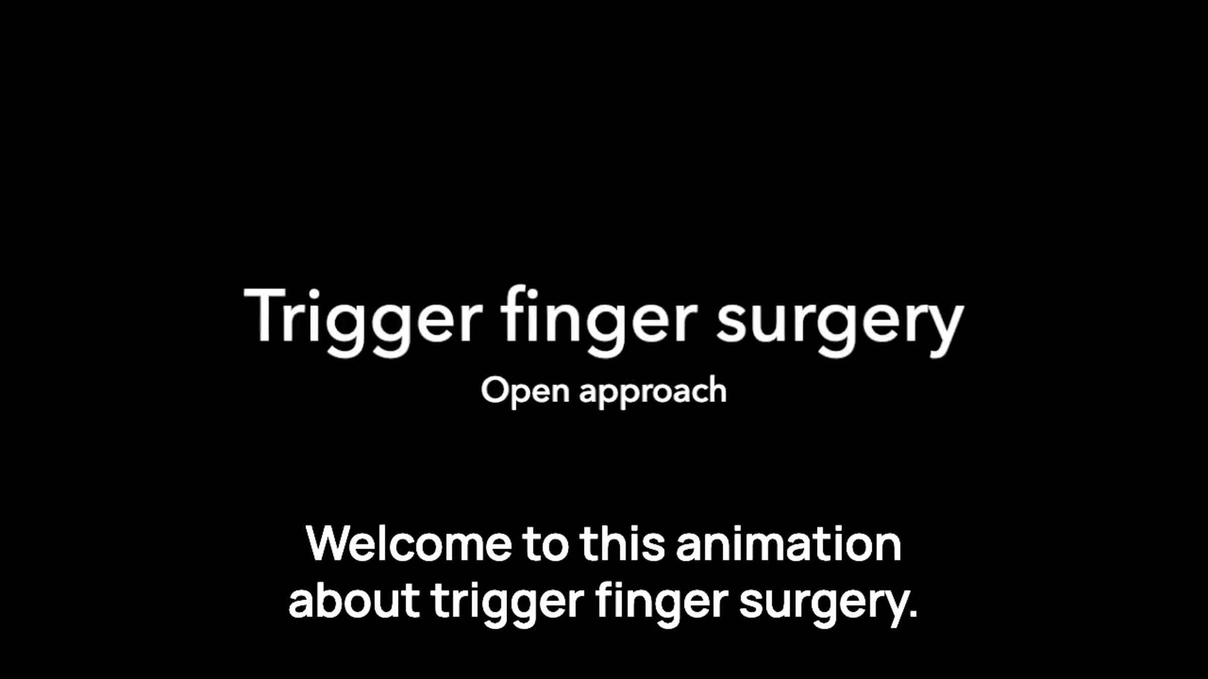 Open Trigger Finger Release: A Surgical Solution for Painful Finger Locking