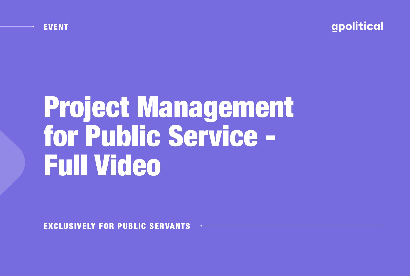 Project Management for Public Service - Full Video | Videos & Movies on ...