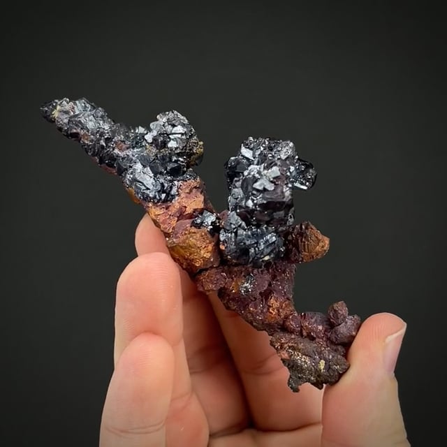 Cuprite on Copper | Rubtsovsk Mine, Rubtsovsky Dist., Altai Krai, Russia
