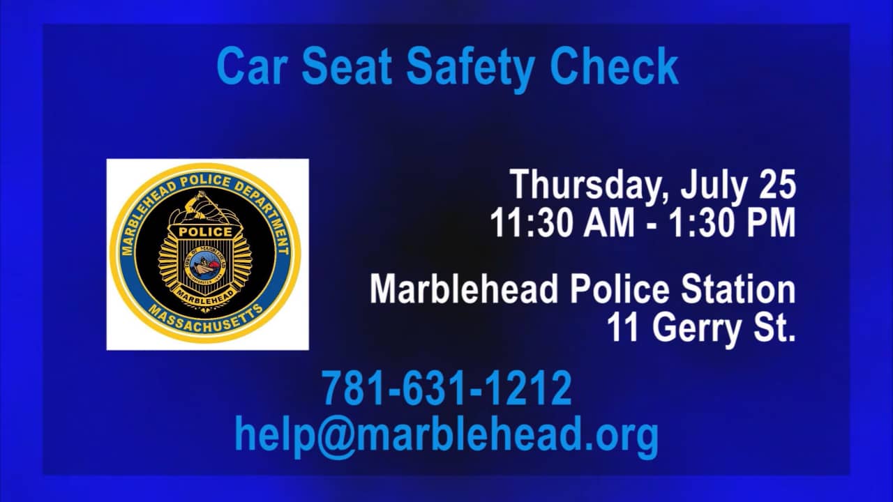 'Headliner - Marblehead Police Department Car Seat Safety Check on Vimeo
