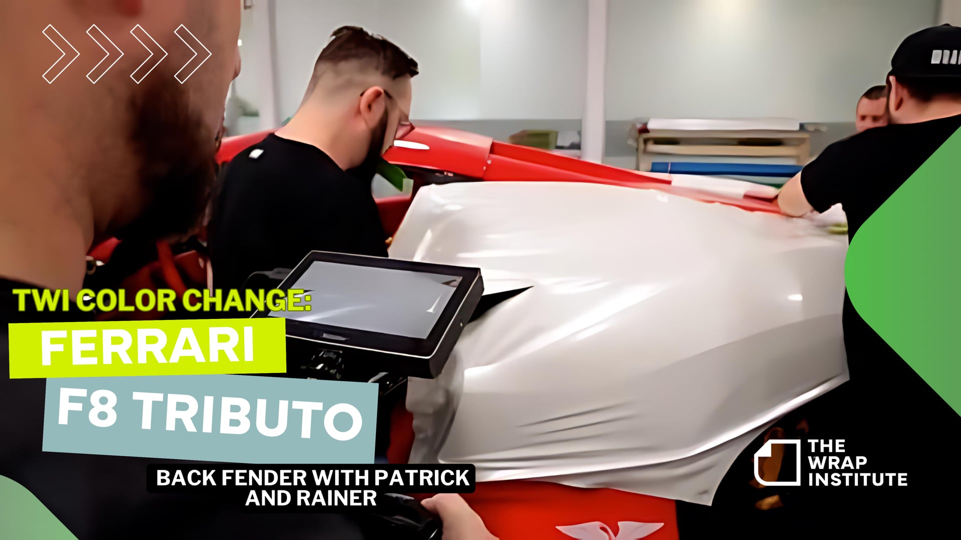 TWI Color Change: Ferrari F8 Tributo – Back Fender with Patrick and ...