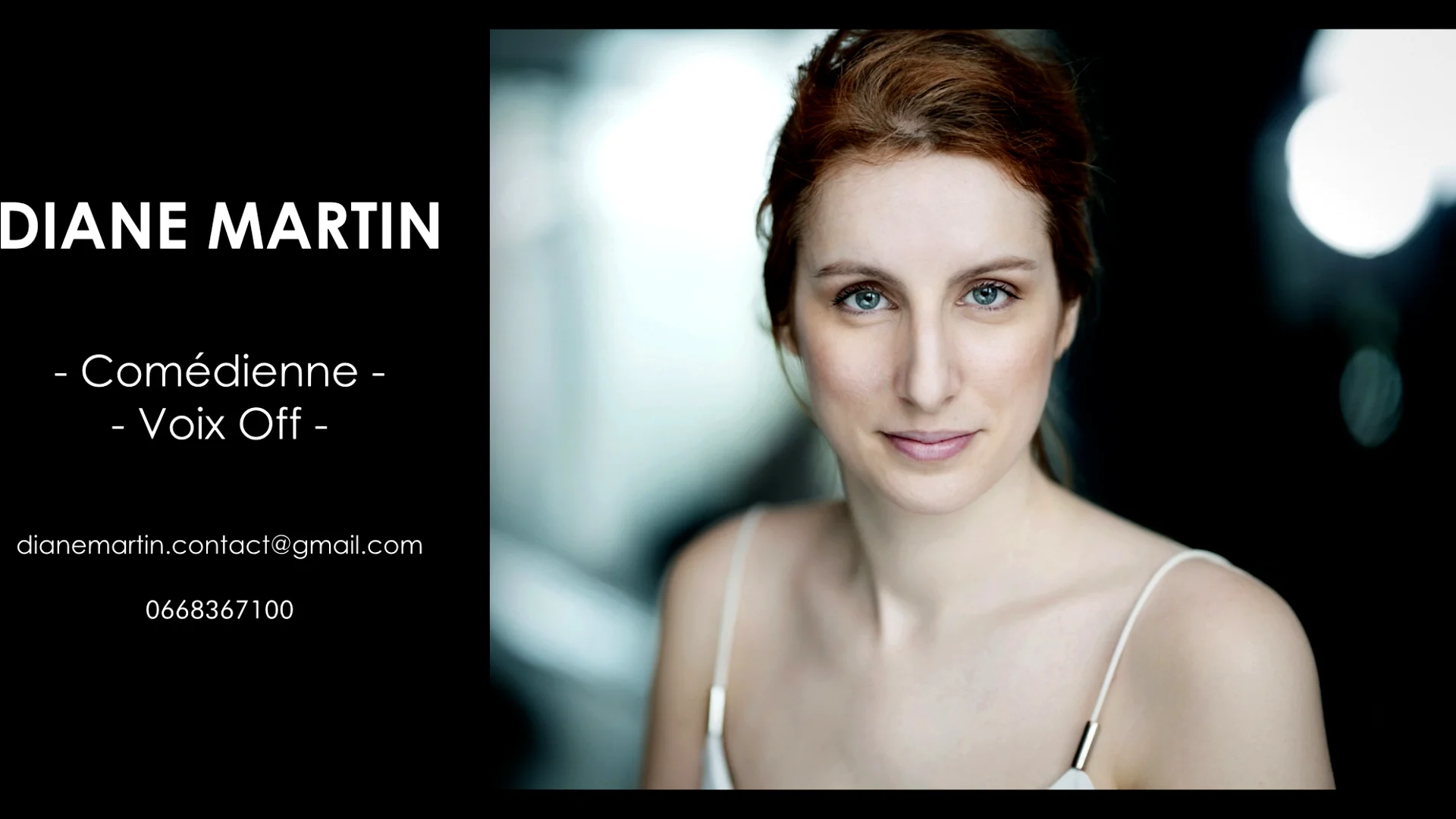 Bande démo voix off Diane Martin