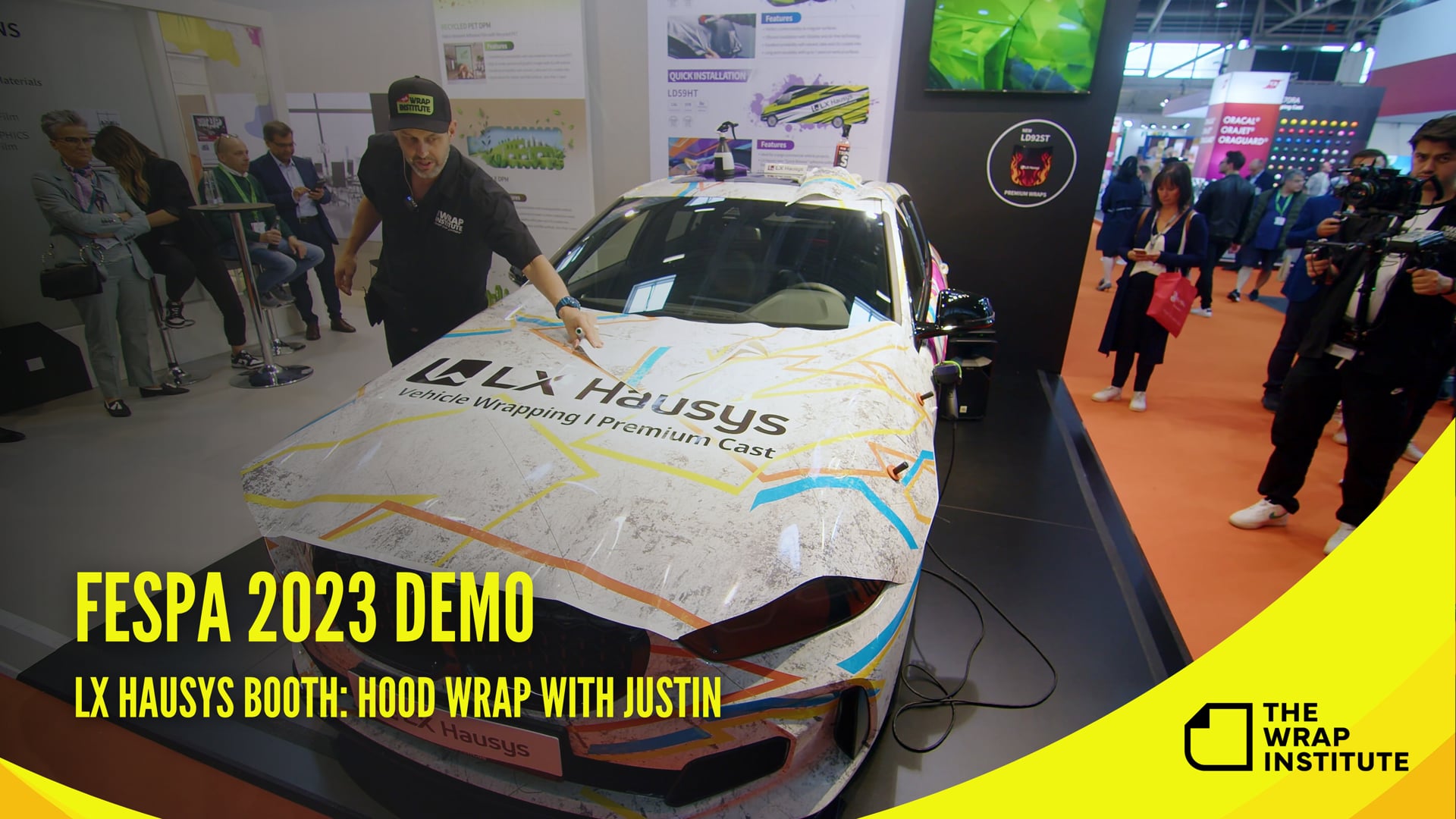 TWI Show Demo: FESPA 2023 - LX HAUSYS BOOTH: HOOD WRAP WITH JUSTIN — The Wrap Institute