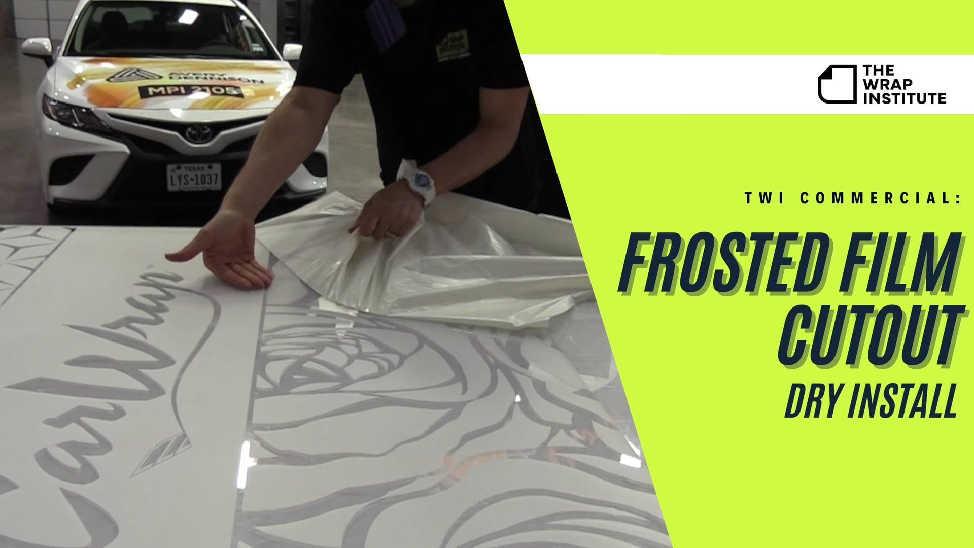 TWI Commercial: Frosted Film Cutout - Dry Install — The Wrap Institute