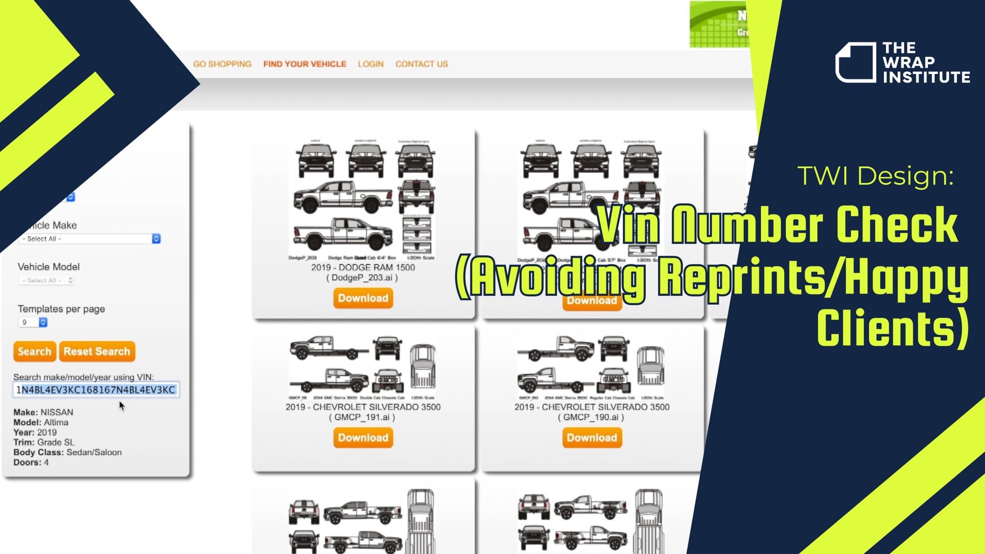 TWI Production: Vin Number Check (Avoiding Reprints/Happy Clients ...