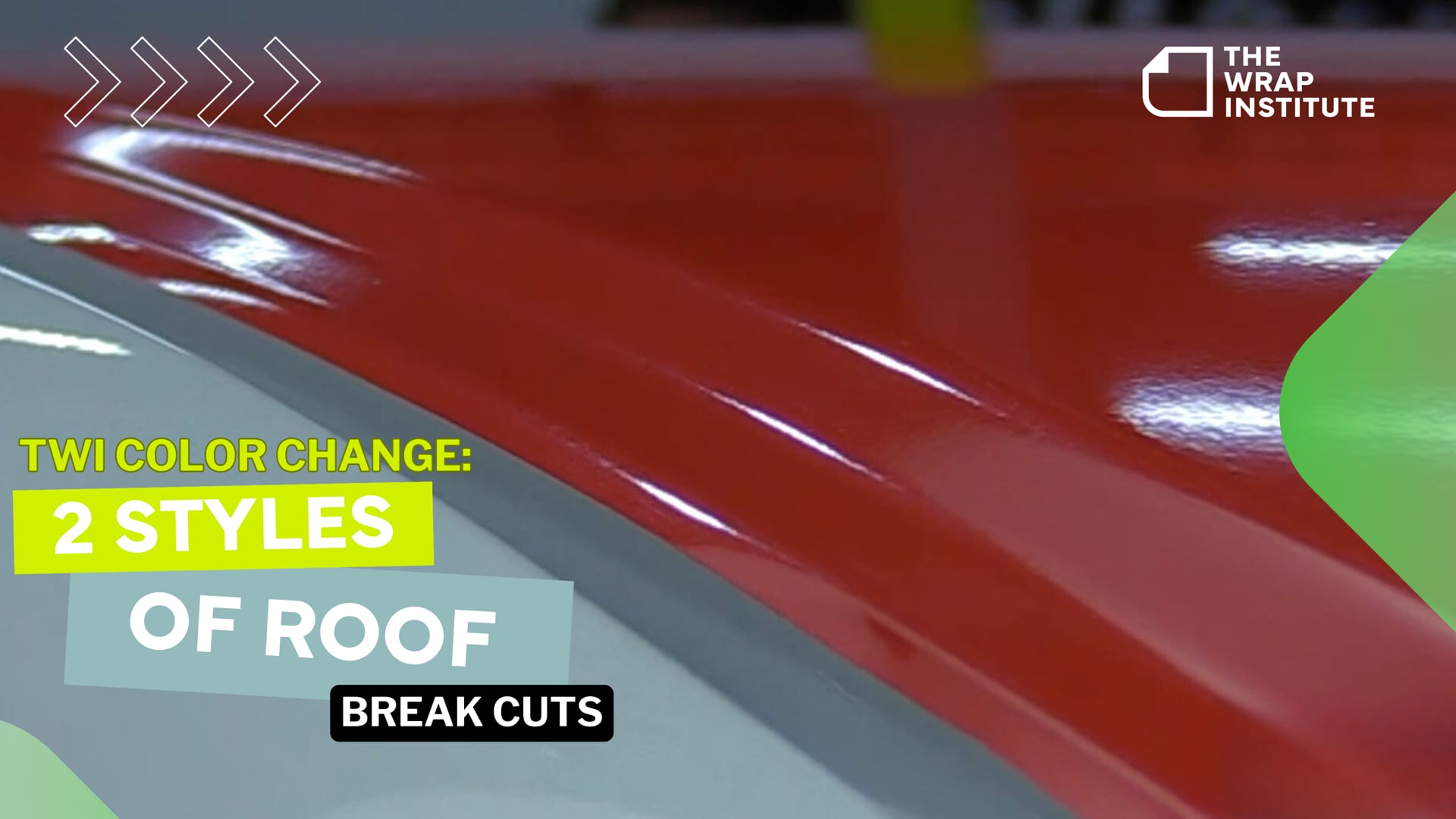 TWI Color Change: 2 Styles of Roof Break Cuts — The Wrap Institute
