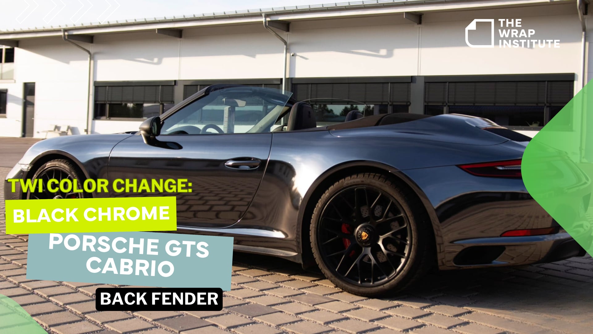TWI Color Change: Black Chrome Porsche GTS Cabrio - Back Fender — The ...