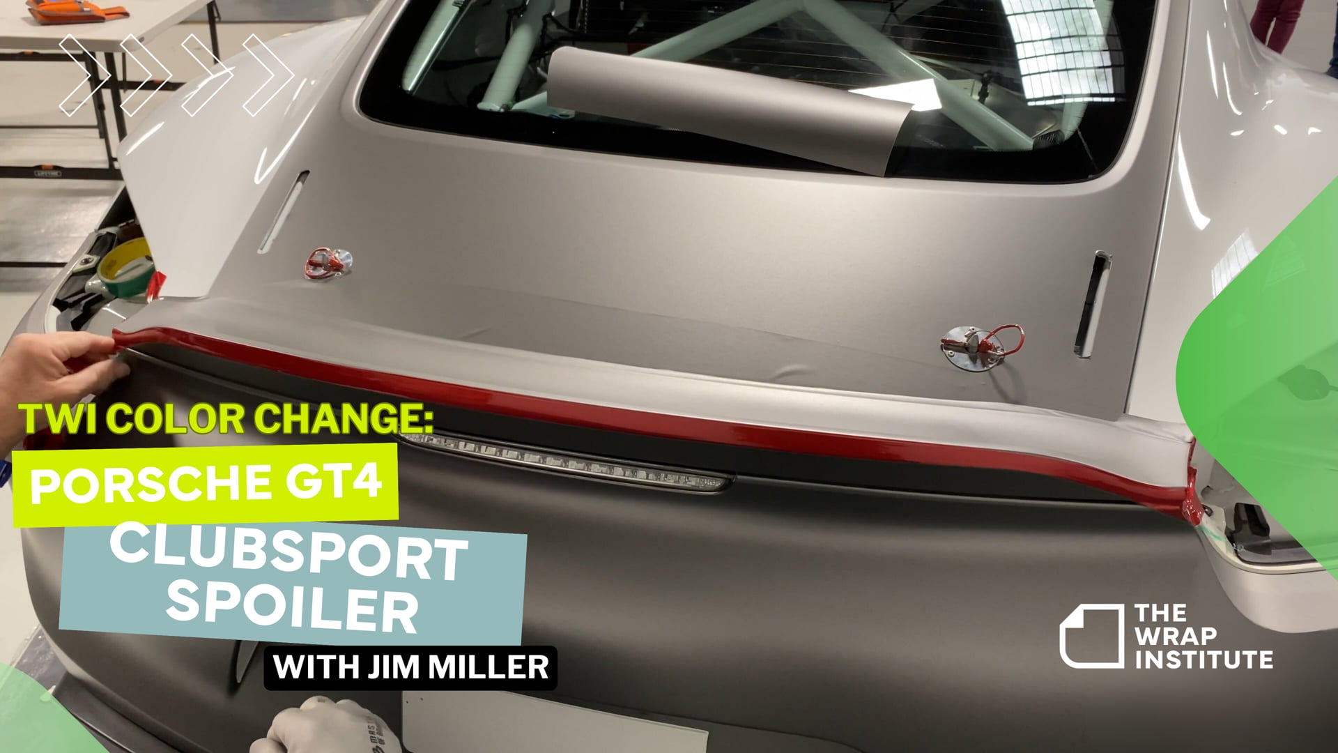 TWI Color Change: Porsche GT4 Clubsport Spoiler with Jim Miller — The ...