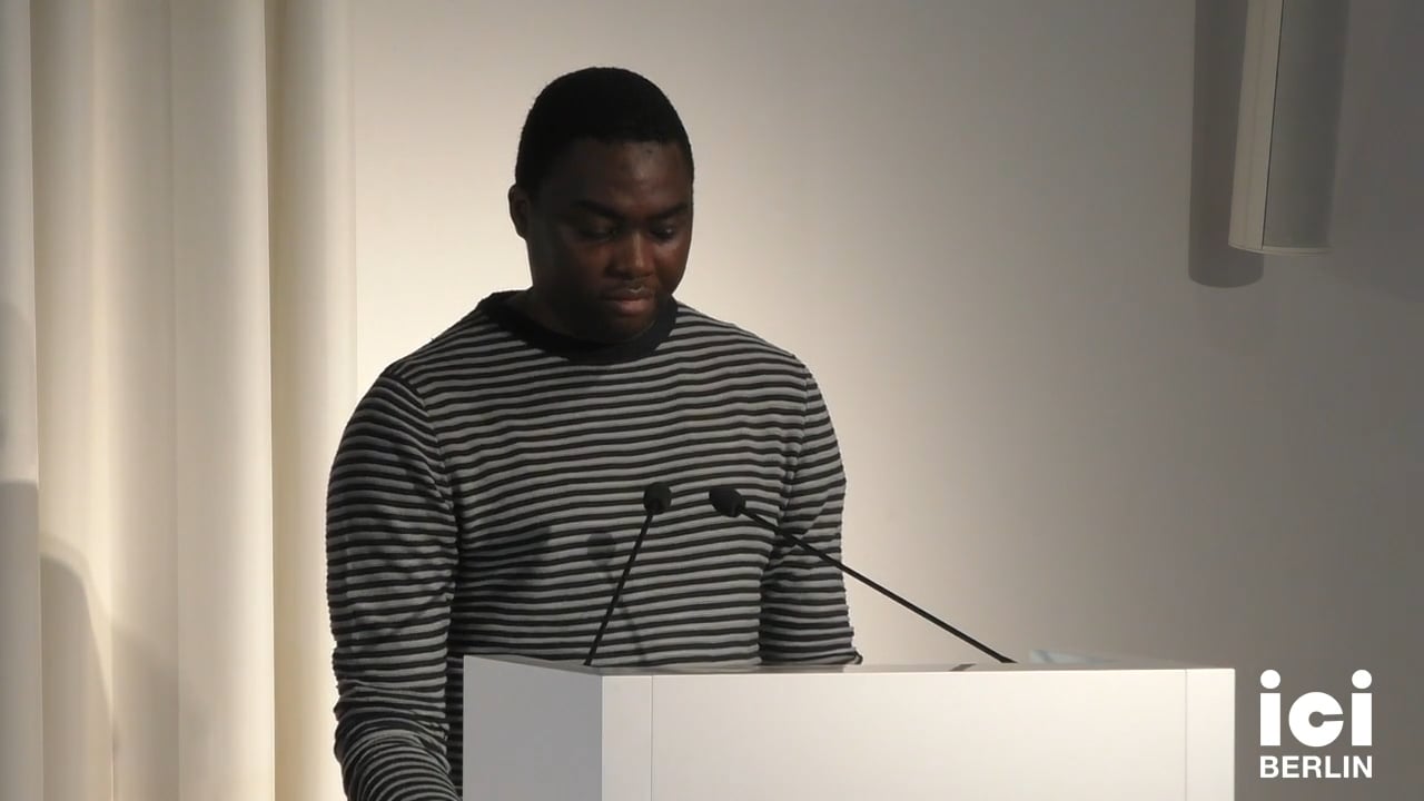 Gibson Ncube - ICI Berlin