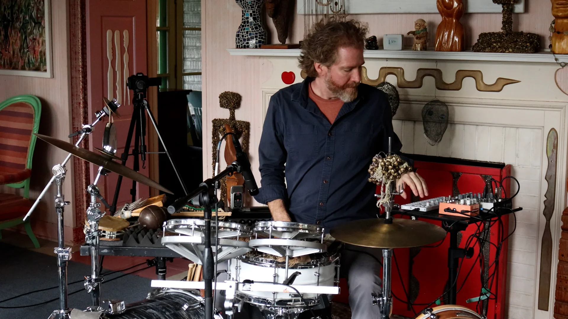 Joe Westerlund at the Mary Nohl Art Environment