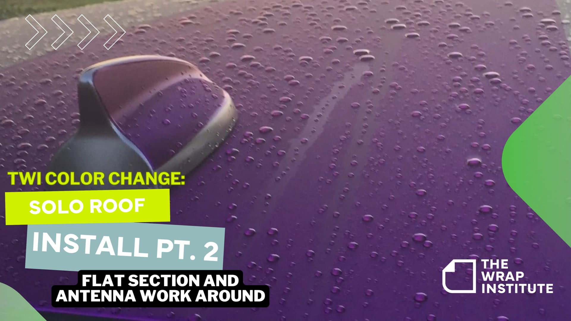 TWI Color Change: Solo Roof Install Pt. 2: Flat Section and Antenna Work Around — The Wrap Institute
