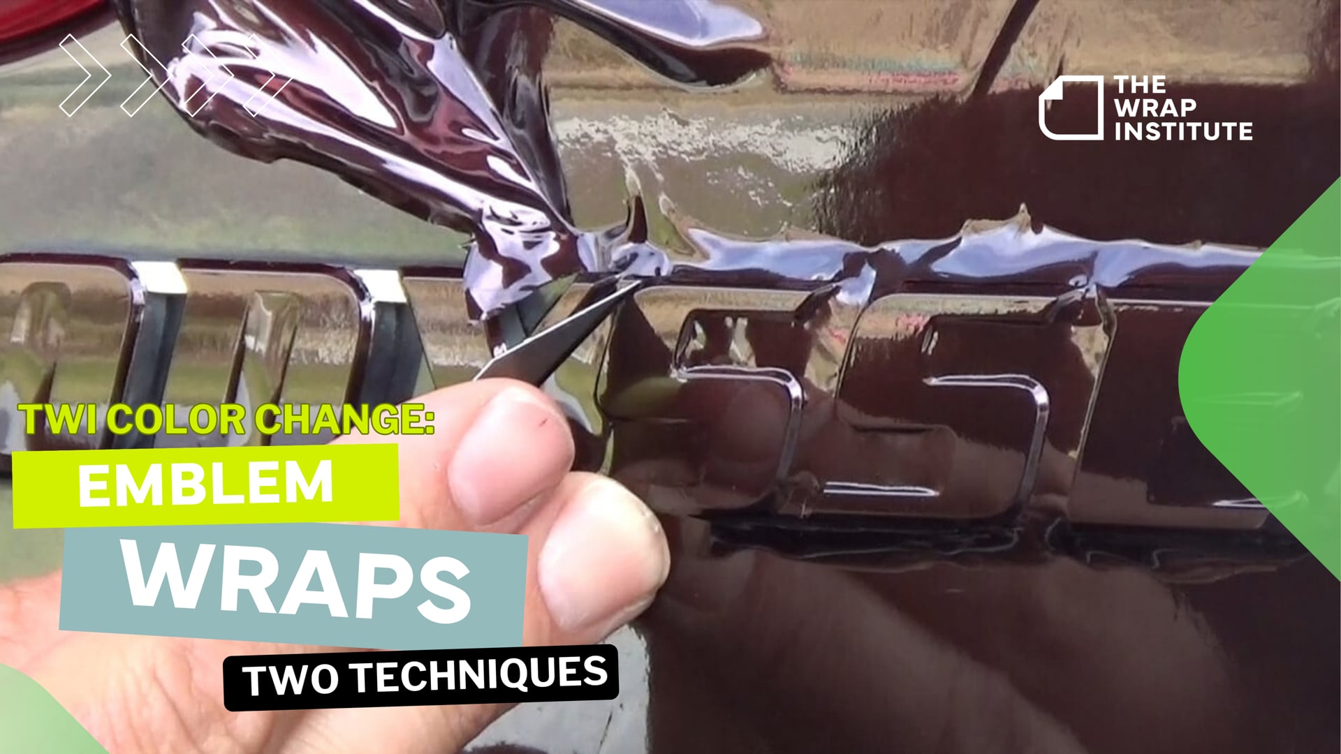 TWI Color Change: Emblem Wraps - Two Techniques — The Wrap Institute