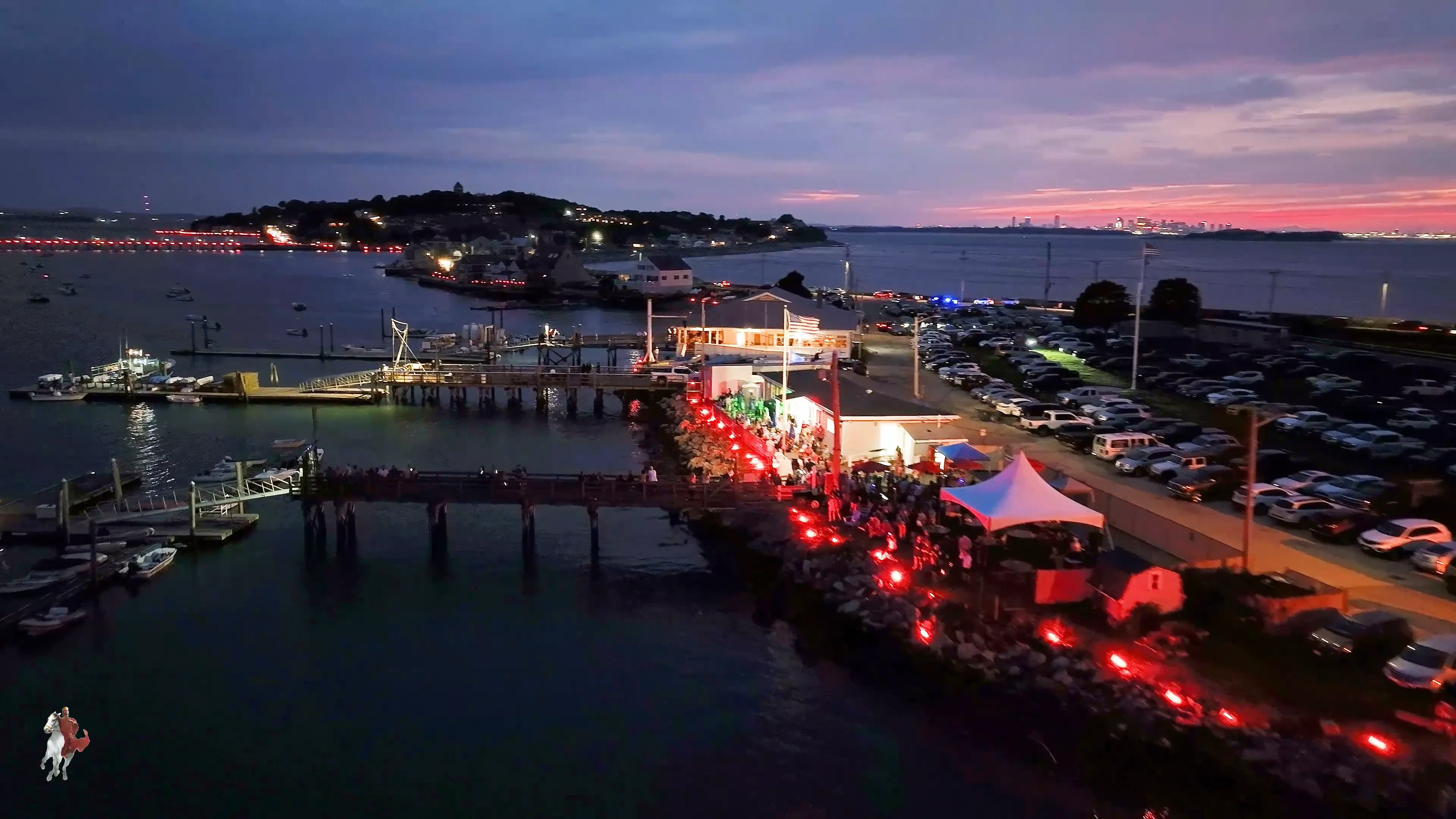 Hull Harbor at night 2024 on Vimeo