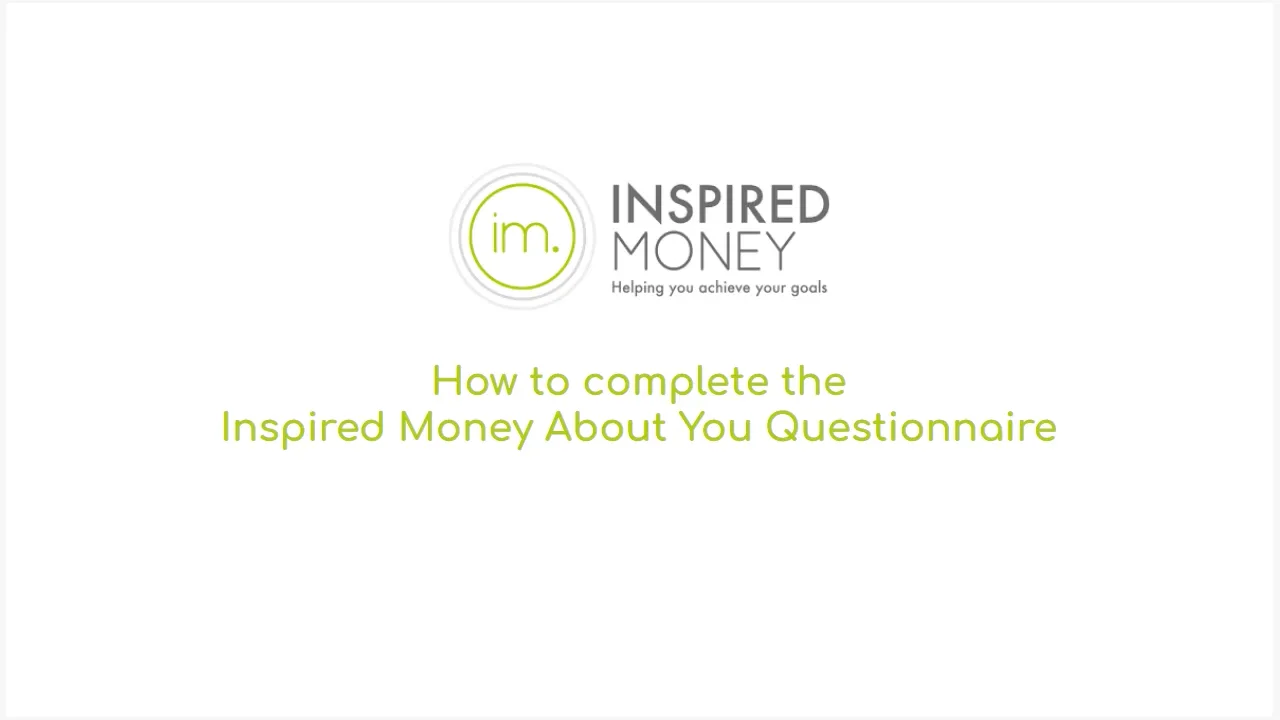How to complete the Inspired Money About You Questionnaire on Vimeo