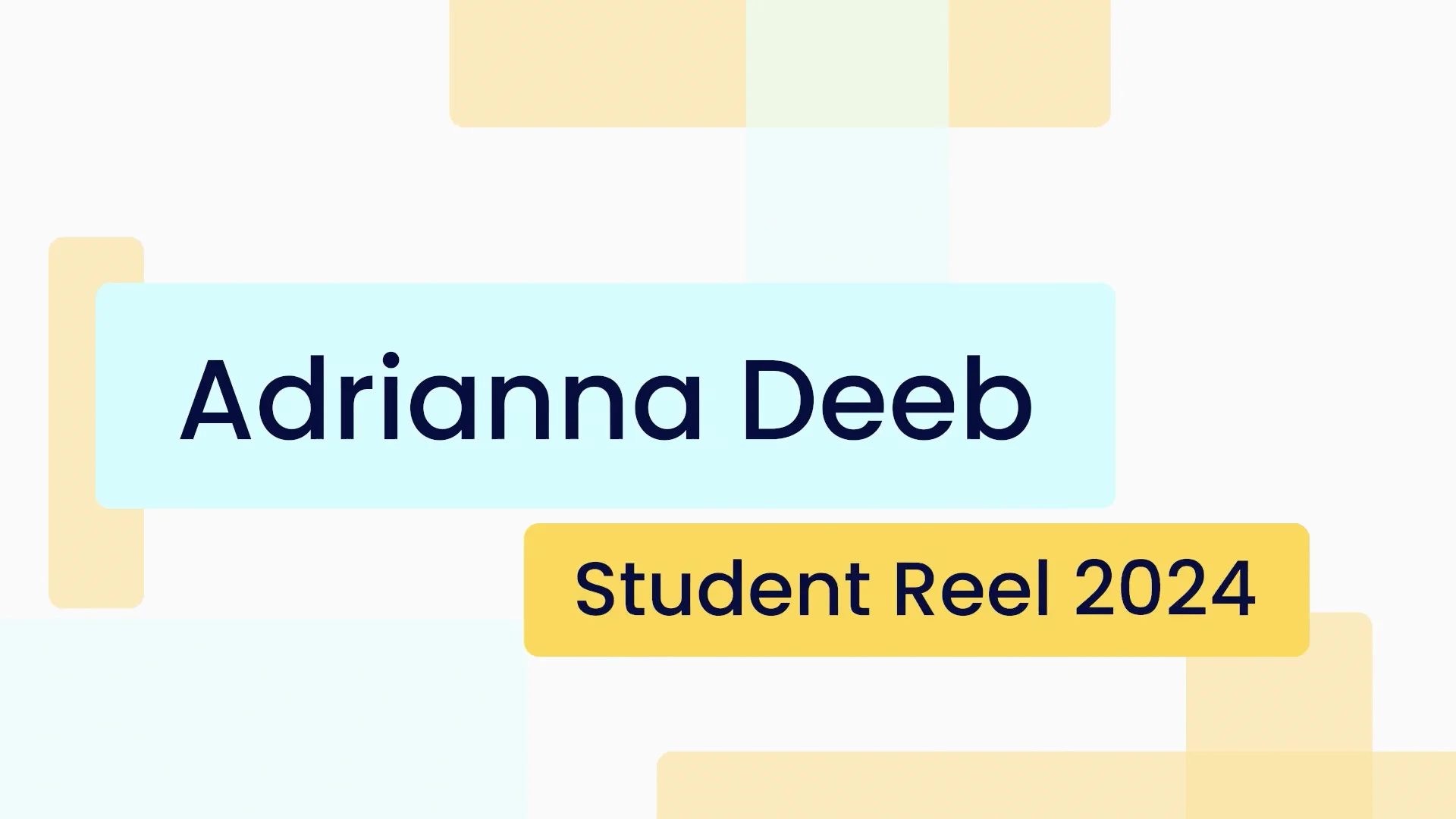 Student Demo Reel 2024