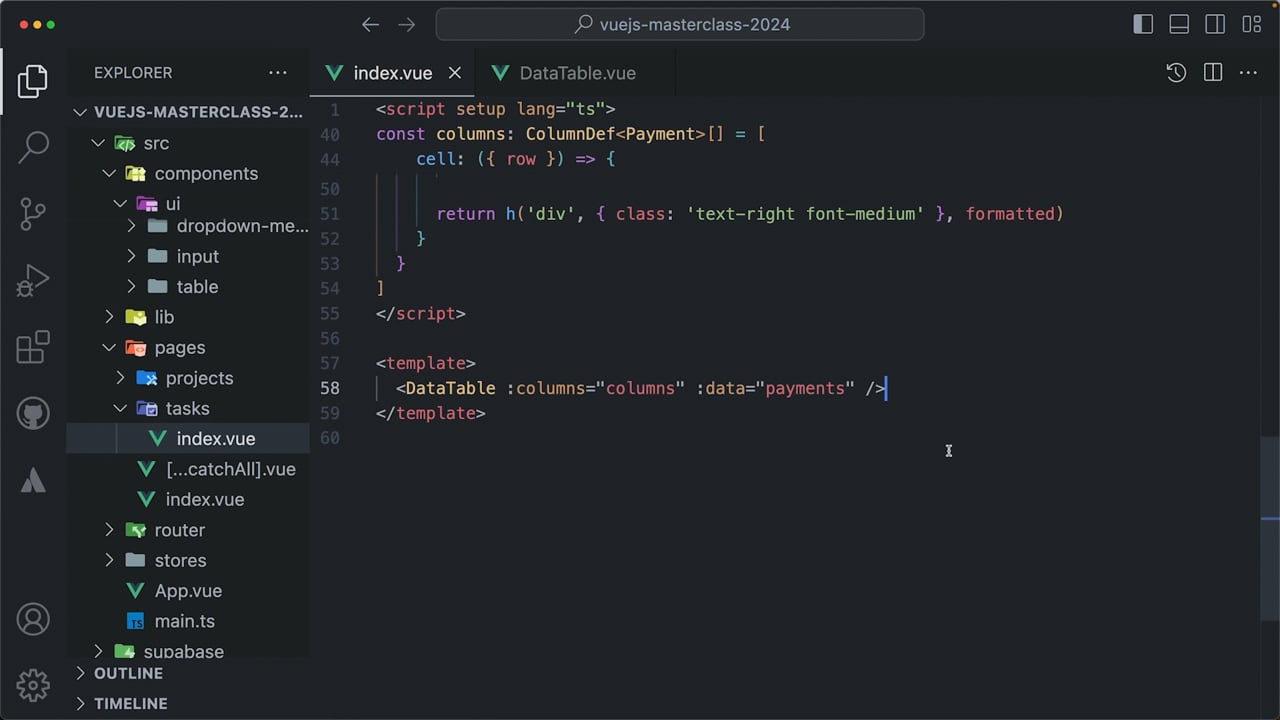 Customize the Data Table Implementation for Our Vue.js App - A... Customize the Data Table Implementation for Our Vue.js App - A...