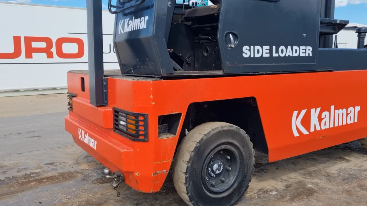 Kalmar LPG Gas Side Loader Forklift, 2 Stage Mast, Forks- Leeds August ...