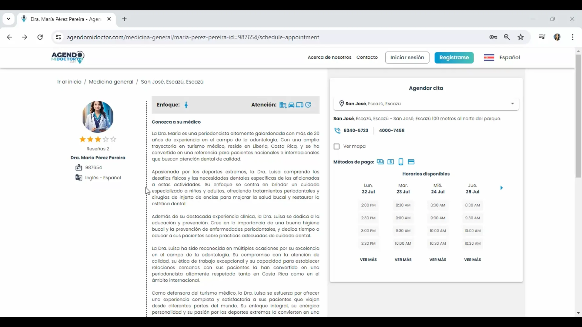 Como acceder al perfil de paciente en el directorio medico de ...