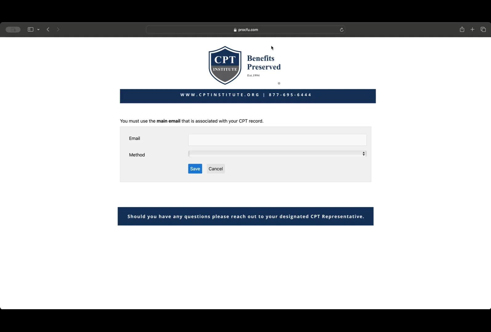 Logging into Your Personal CPT Portal (1)