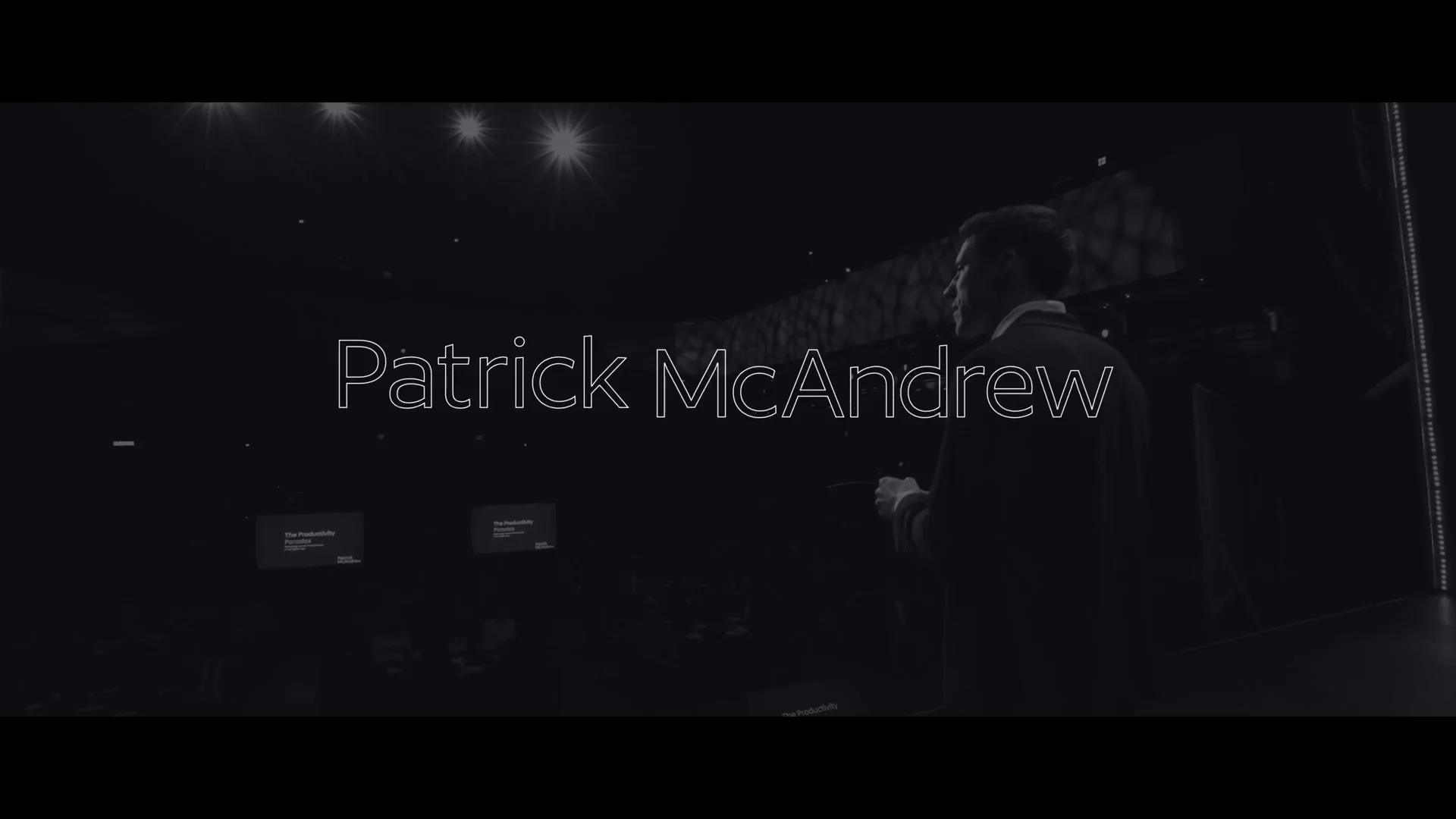 The Productivity Paradox - Patrick McAndrew