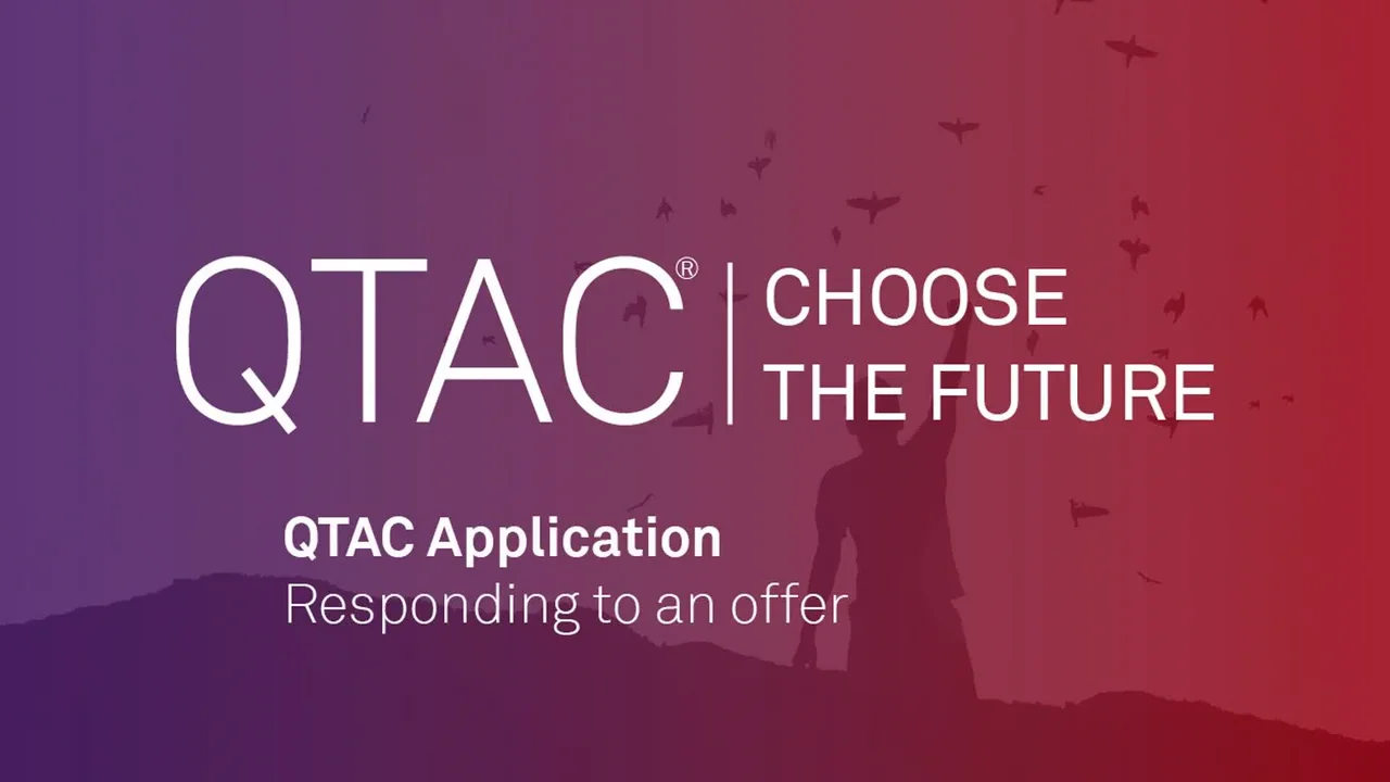 QTAC Application - Portal - Responding to Offers