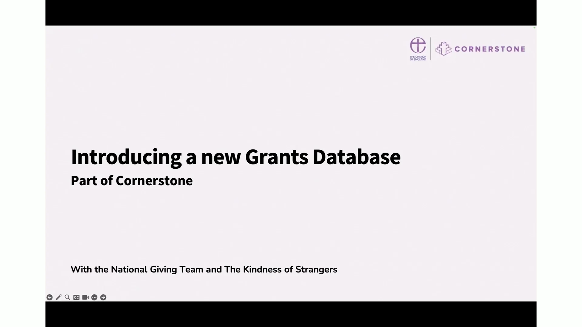 Cornerstone Grants Database