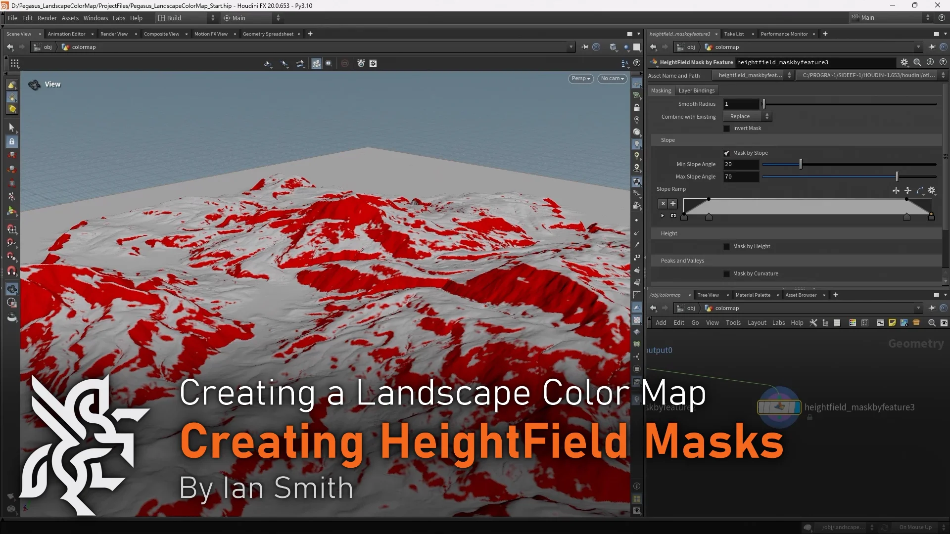 Project Pegasus | Create a Landscape Color Map 1 | Creating HeightField ...
