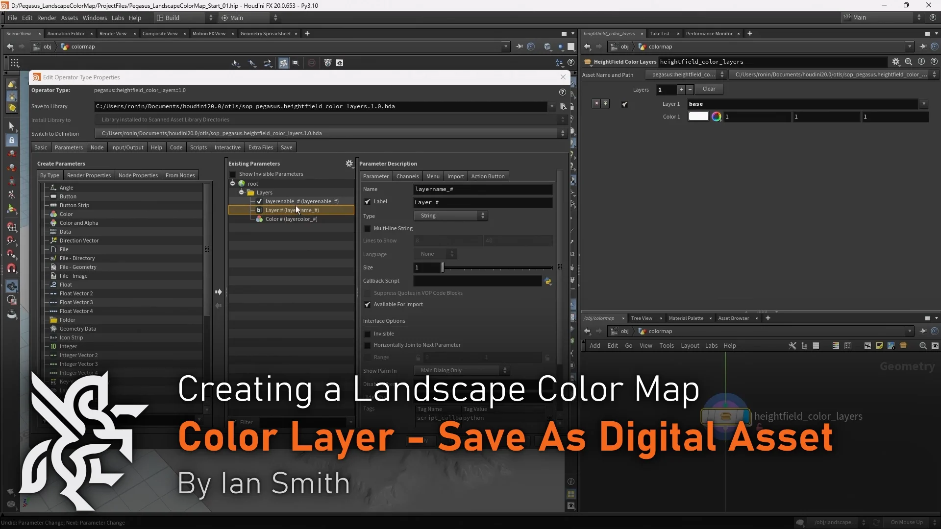 Project Pegasus | Create a Landscape Color Map 2.4 | Color Layer - Save ...