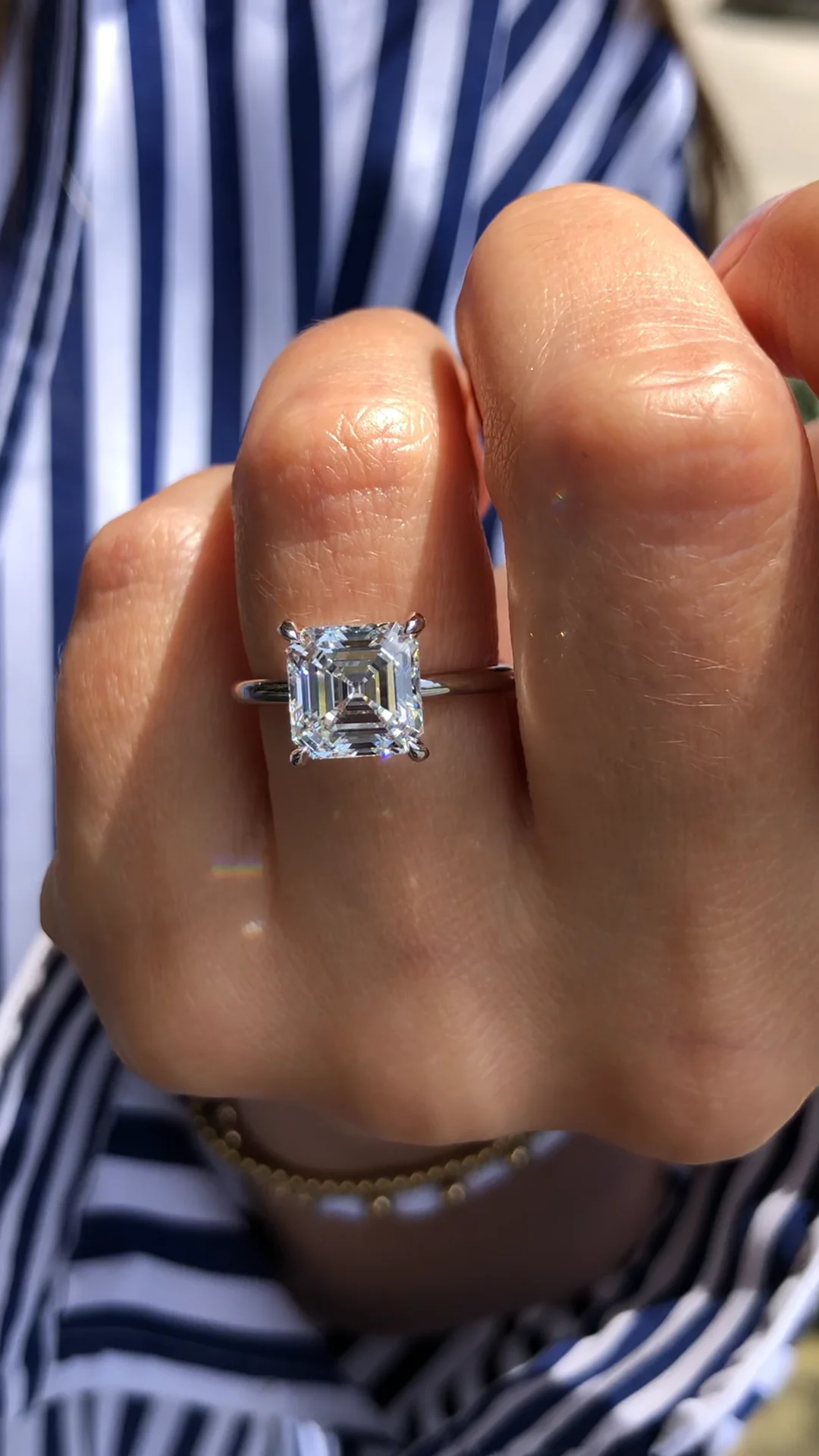 2.9ct Asscher Cut Solitaire Engagement Ring - JB5416