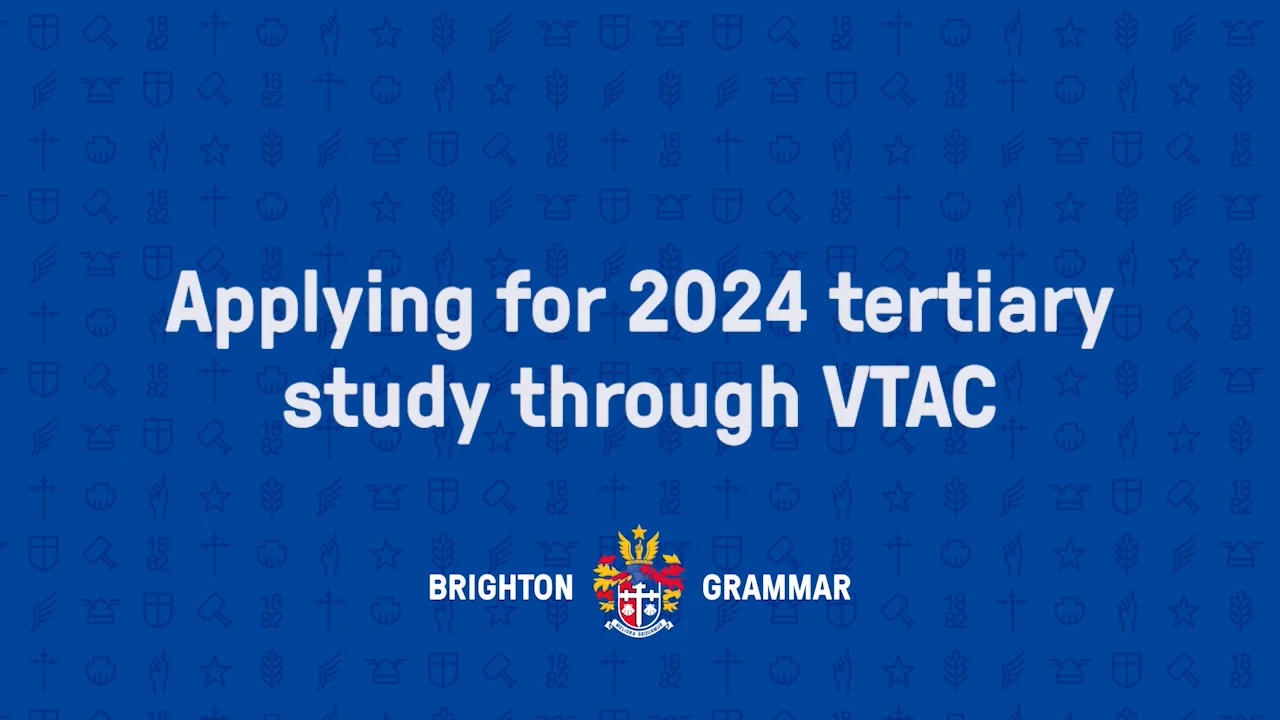 Applying for 2024 tertiary study through VTAC on Vimeo