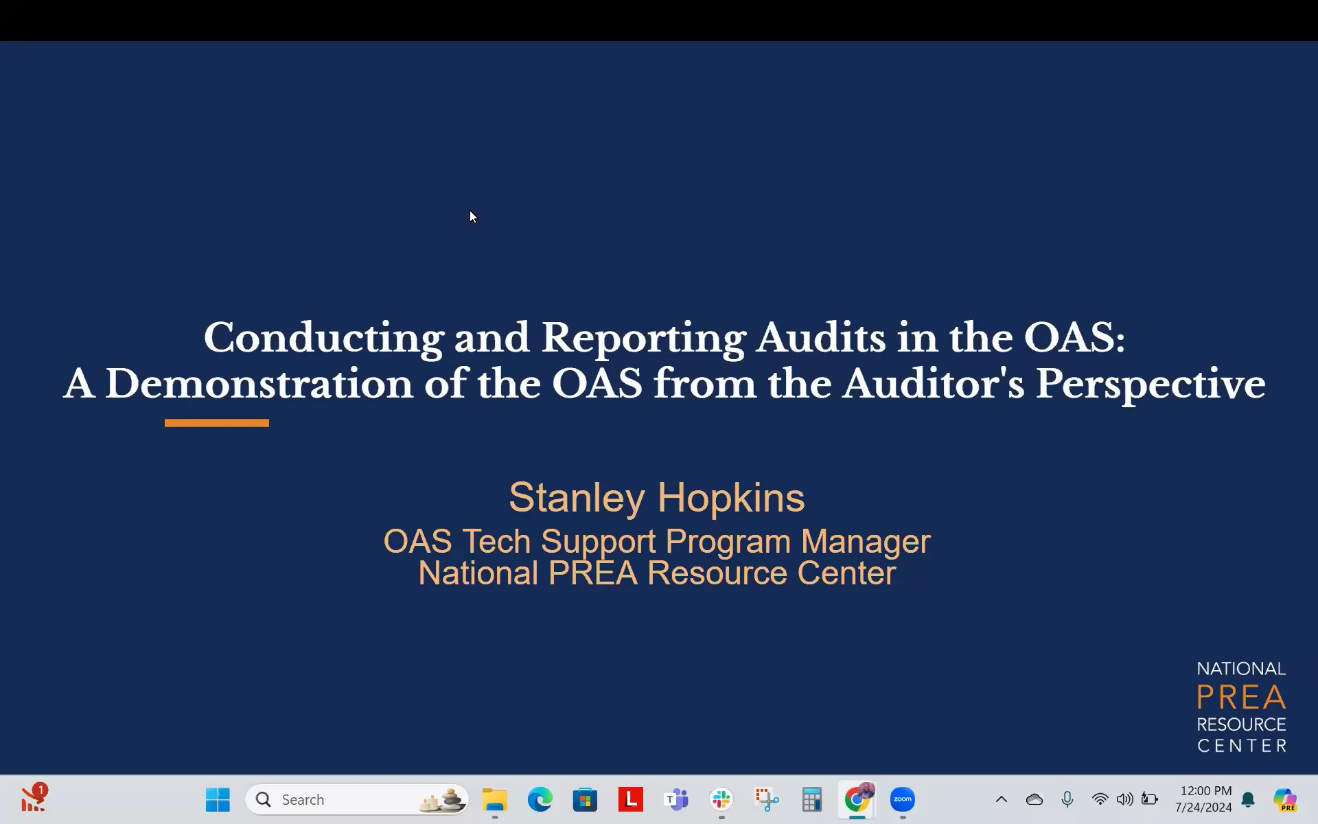 Conducting and Reporting Audits in the OAS: A Demonstration of the OAS ...