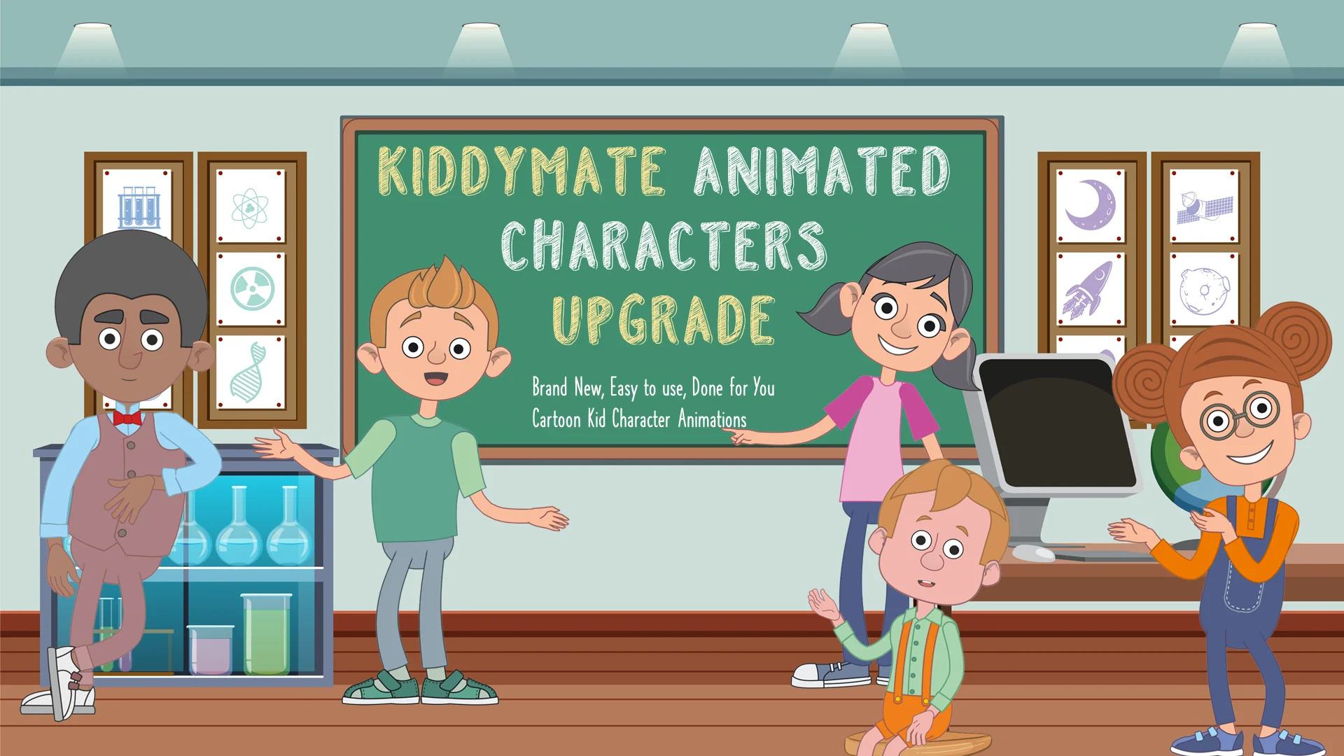 Animated Toon Kid Characters Upgrade