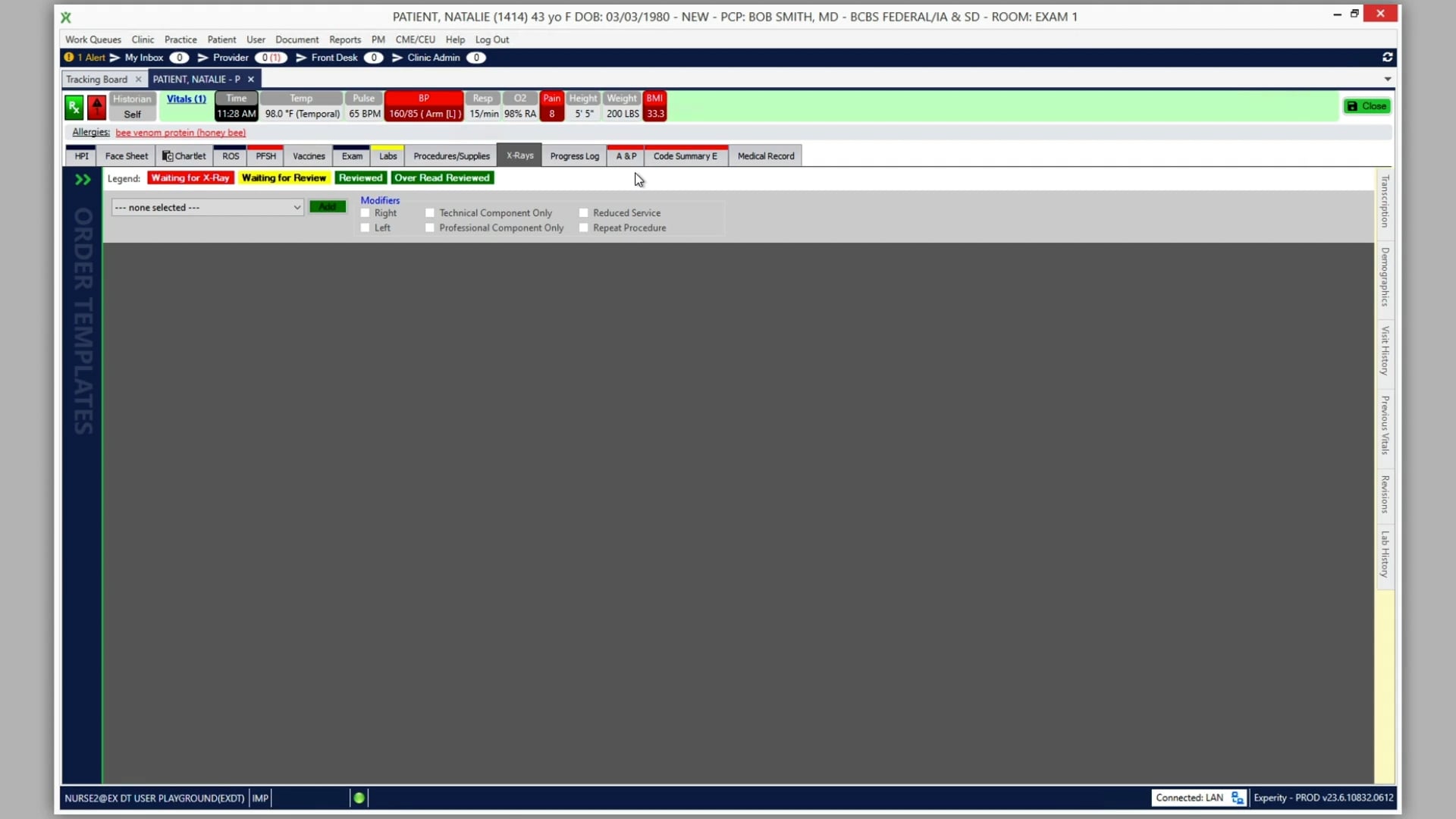Clinical - Ordering an XR