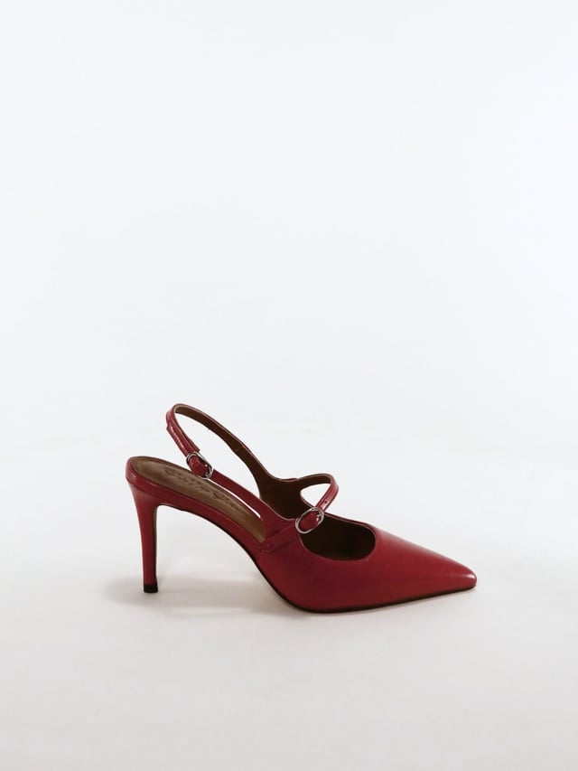 SHELLY SHEN Milan Heels - Red | Shoe Connection AU