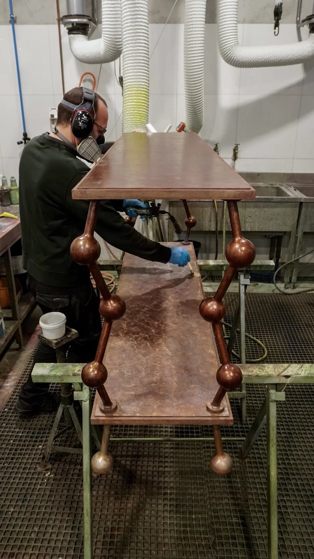 Cox London - Tremble Table patination process