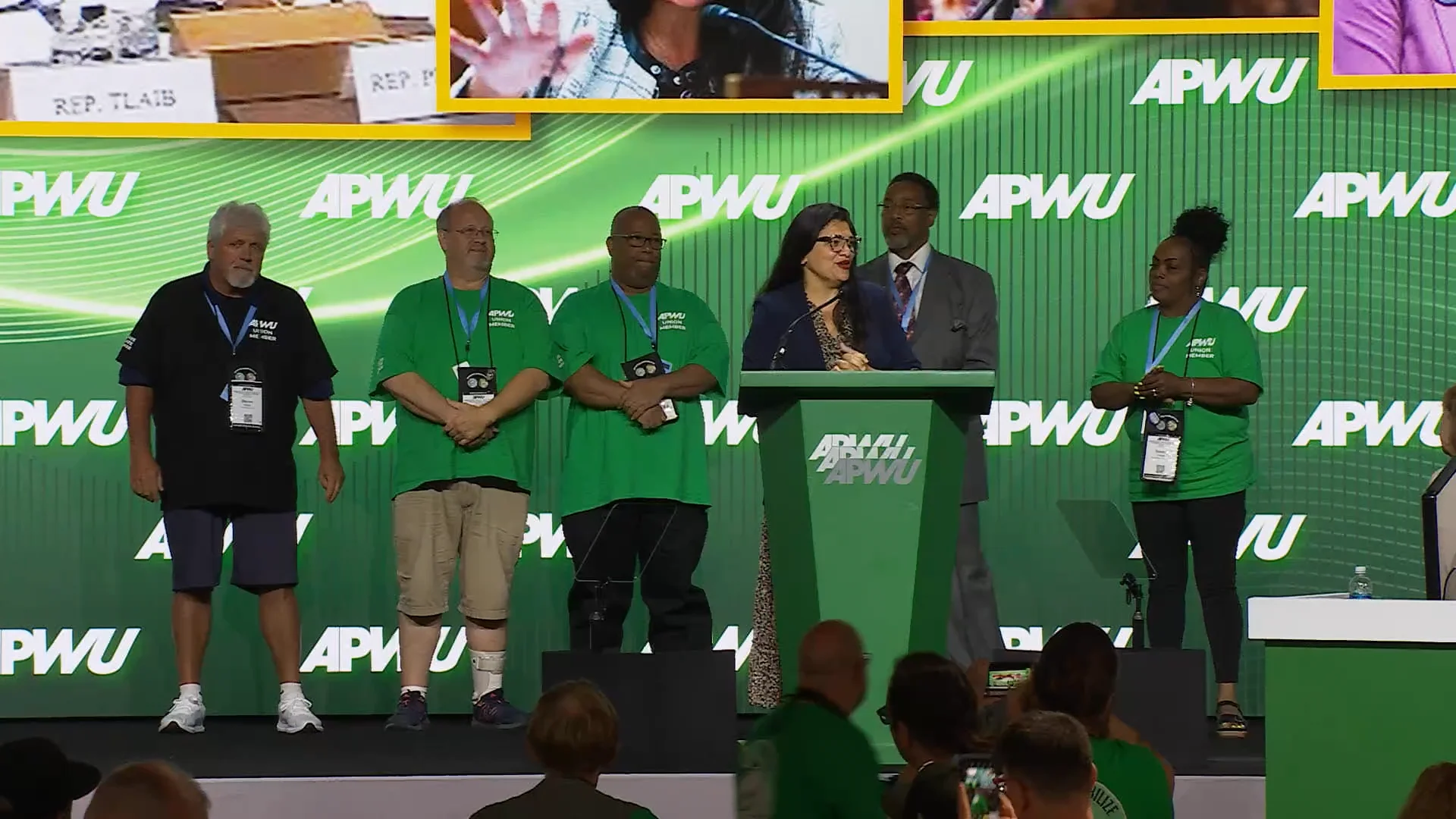 APWU Convention 2024 - APWU: Conv 2024 - Rashida Tlaib on Vimeo