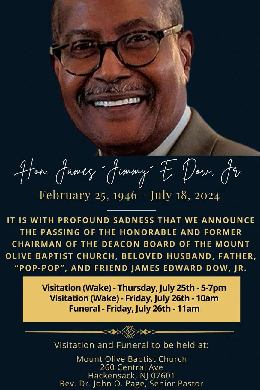 Funeral Service For: Hon. James "Jimmy" Dow, Jr. - 7/26/24