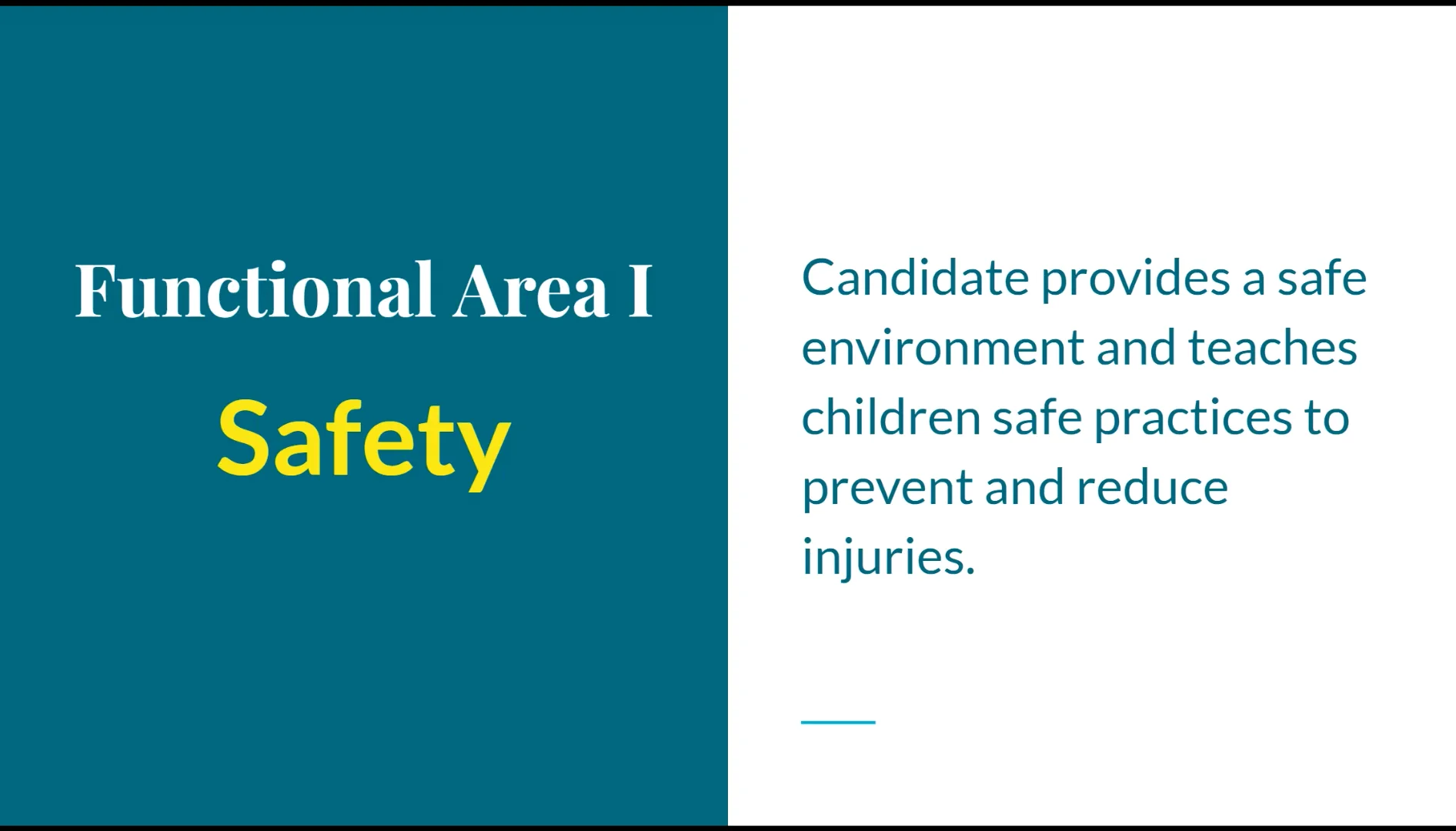 CDA - Functional Area 1