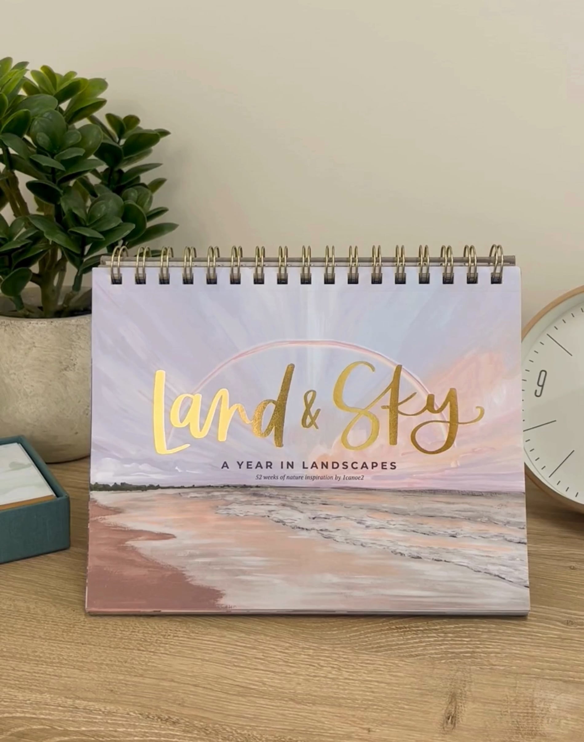 Land & Sky Desk Flip Calendar - 1canoe2