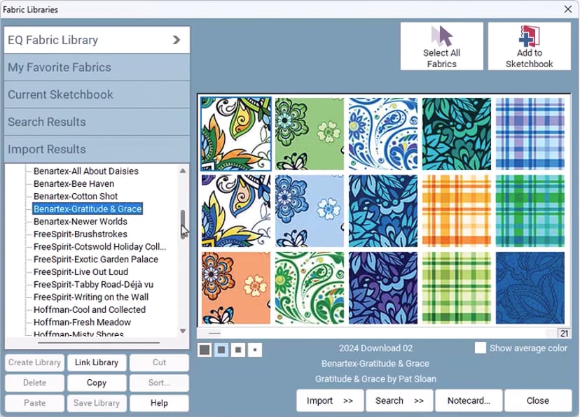 Digital Fabric Stash | Products | The Electric Quilt Company