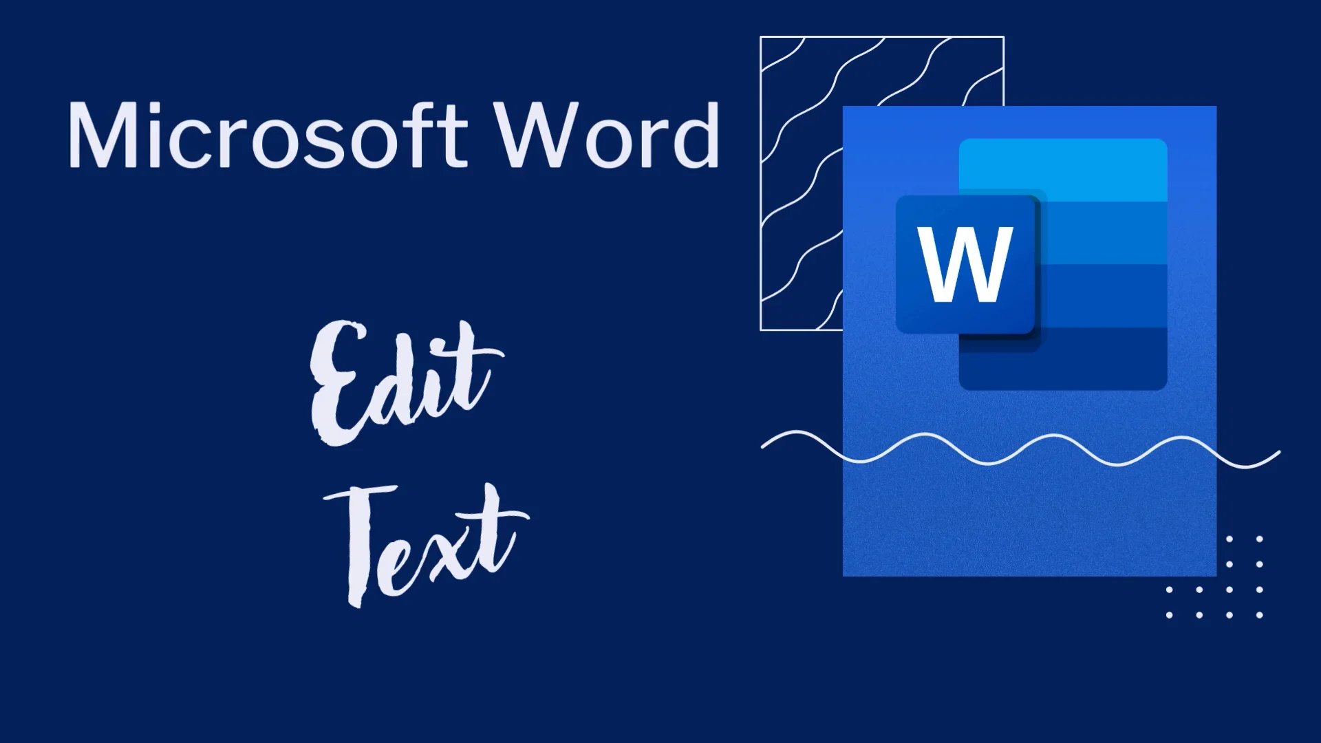 Microsoft Word Edit Text on Vimeo