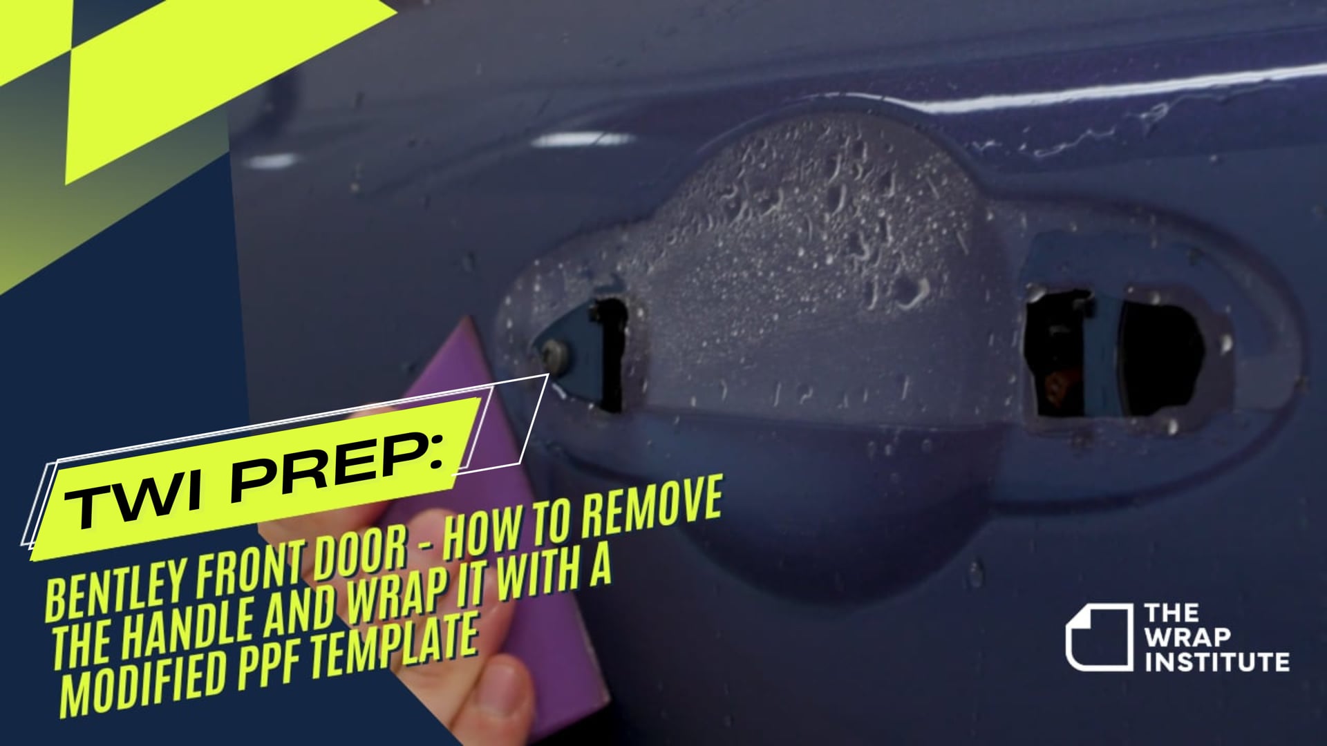 TWI Prep: Bentley Front Door - How to Remove the Handle and Wrap It ...