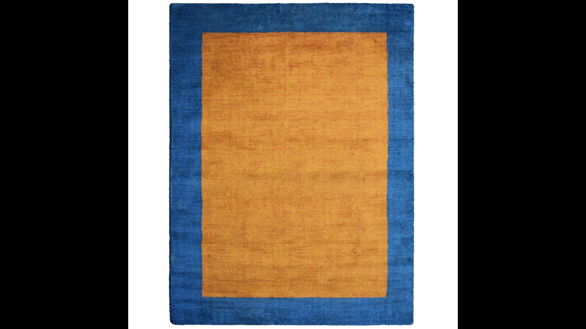 Hand Knotted Loom Silk Mix Area Rug Contemporary Orange Blue ...