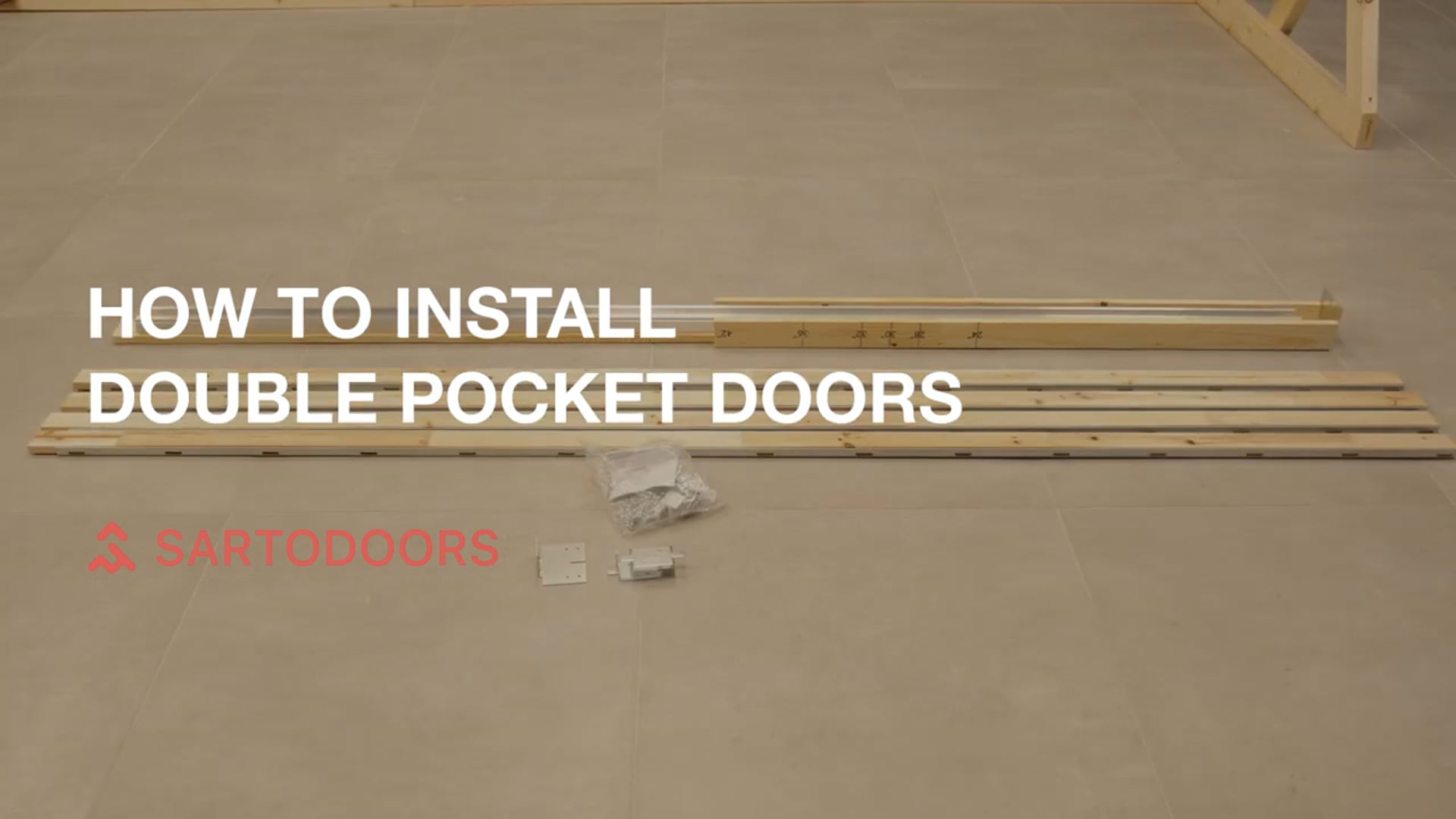 French Double Pocket Doors | Planum 0310 Ginger Ash with | Kit Trims ...