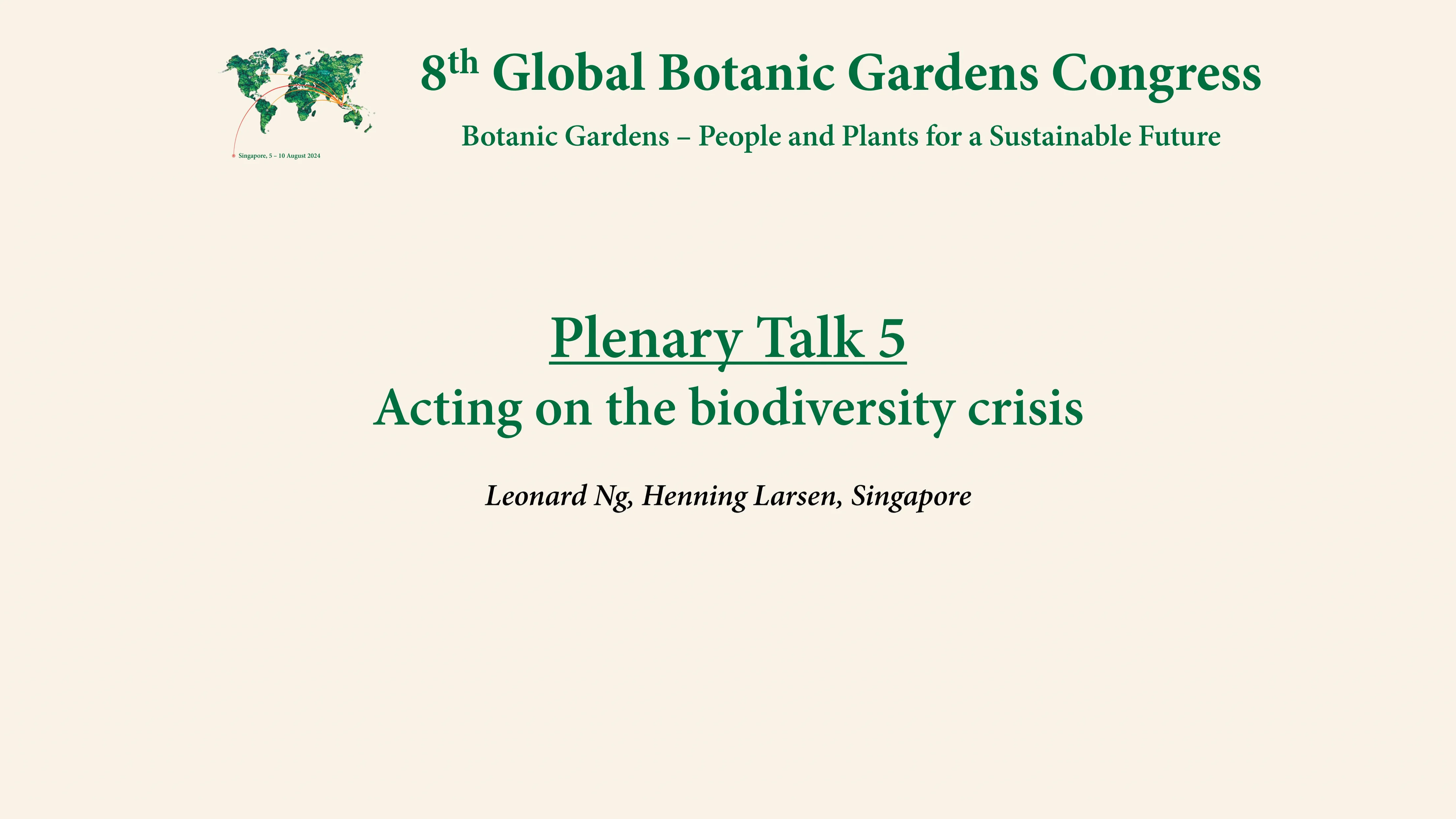 Day 3: Plenary Talk 5 + Concurrent Session 7